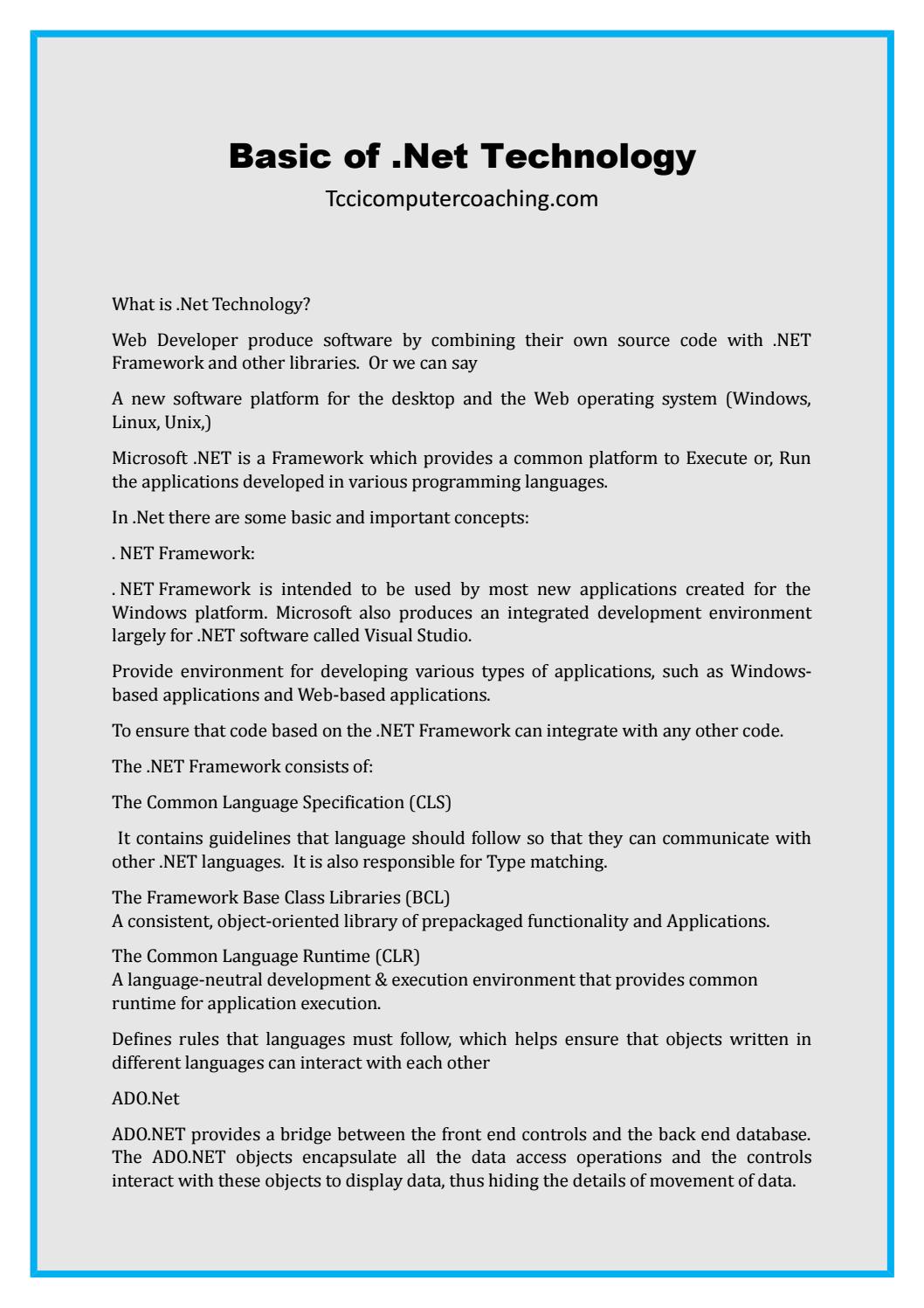 Basic of net technology by Rosario Riley - Issuu