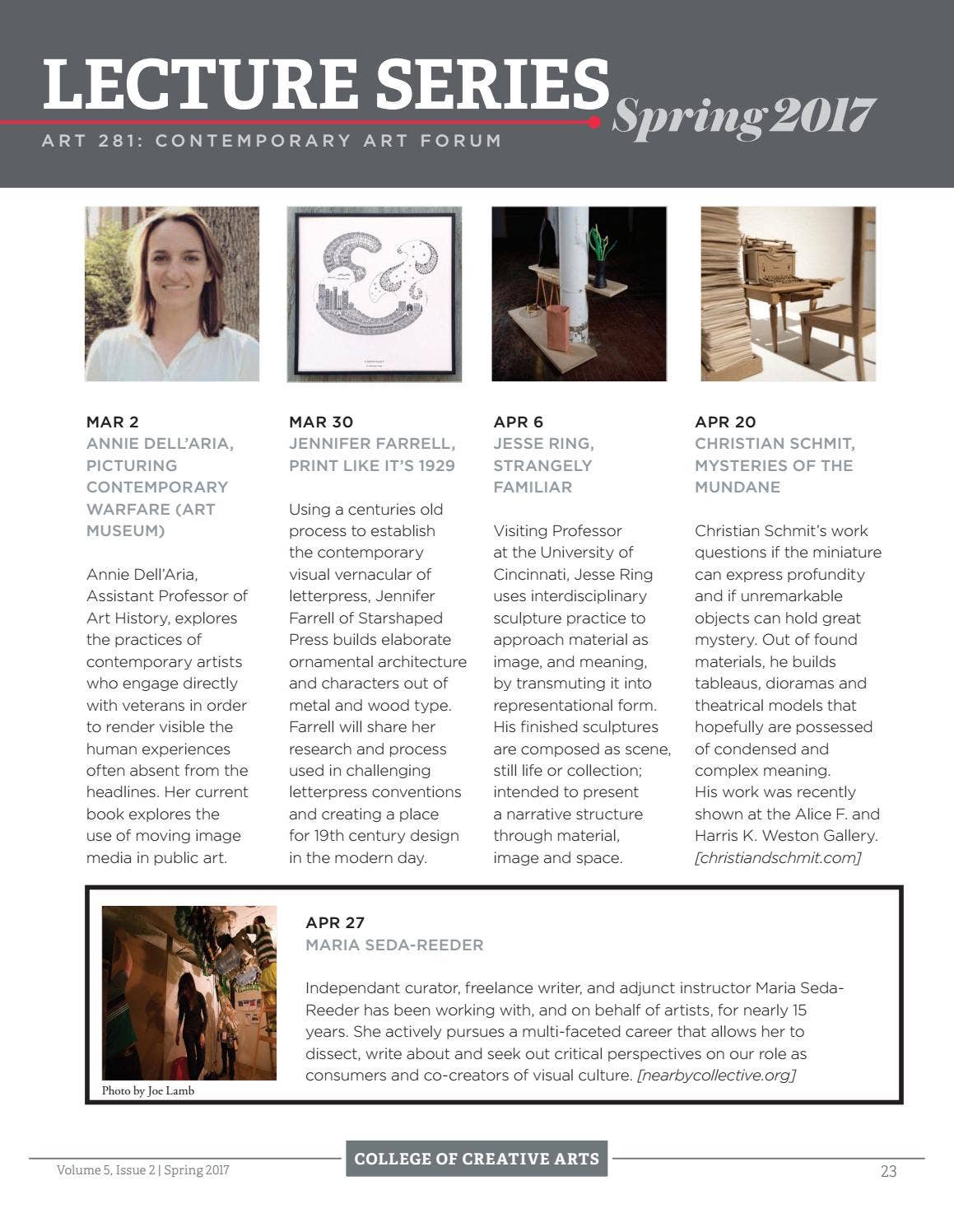 Miami University Art Museum - Spring 2017 - Visual Arts at Miami ...