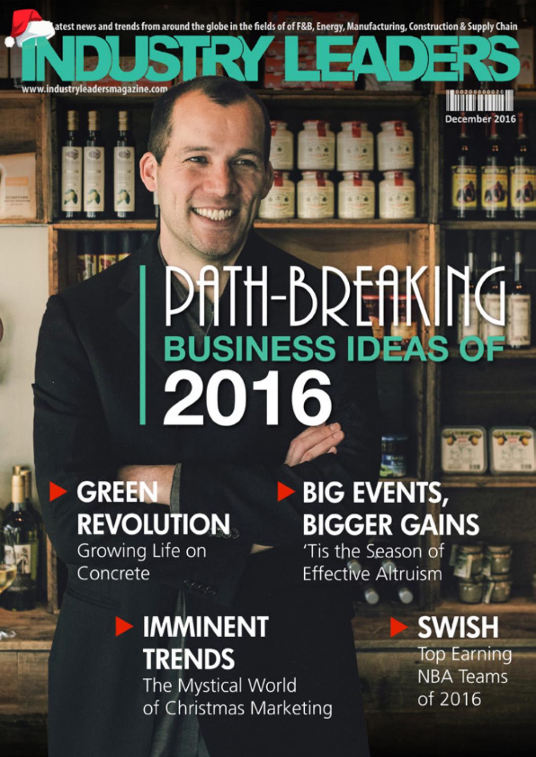 Industry Leaders Magazine Q4 2016 by The Fastest Media - Issuu