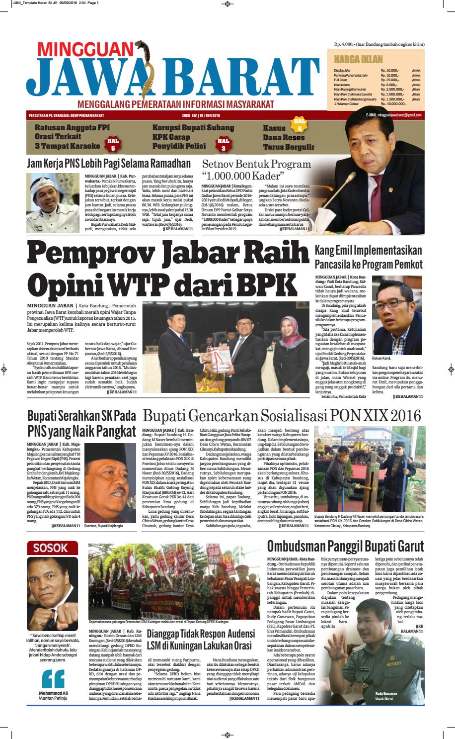 Mingguan Jawa Barat by Liputan Berita Jawa Barat - Issuu