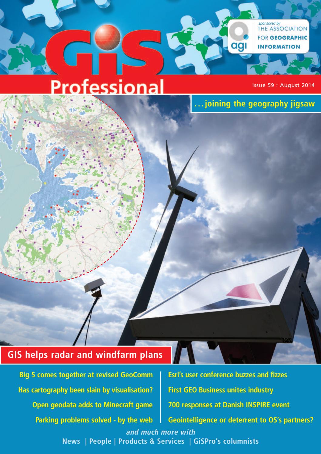 Gis professional august 2014 by Geomares Publishing - Issuu