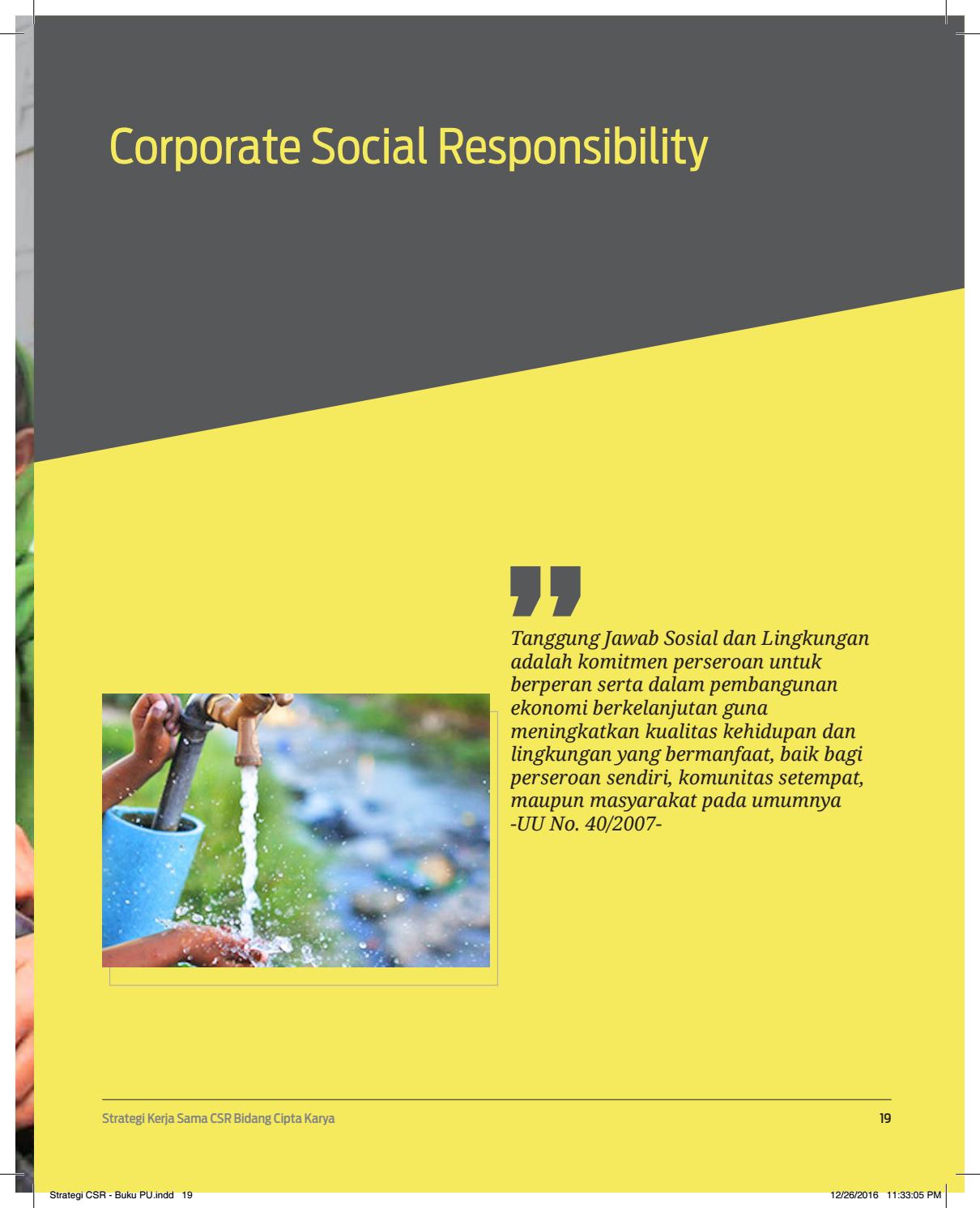 CSR Report - CIPTA KARYA PUPR by Artoio Gomes - Issuu
