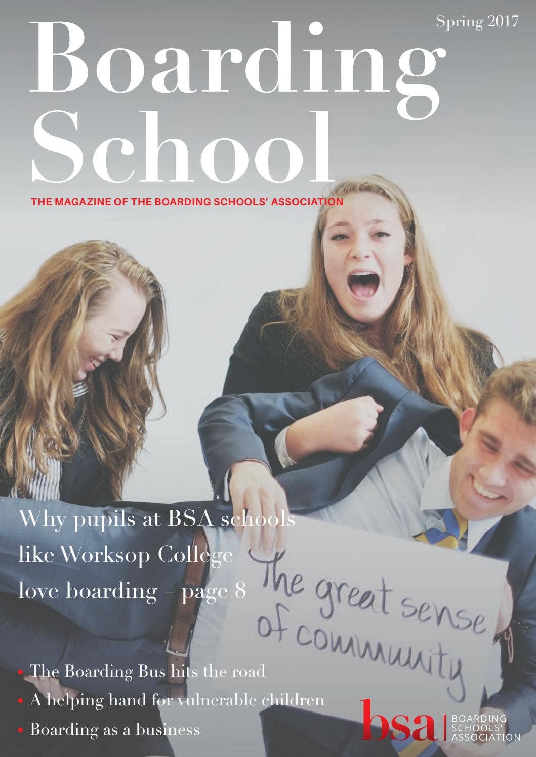 BSA Magazine Spring 2017 by Boarding Schools' Association - Issuu