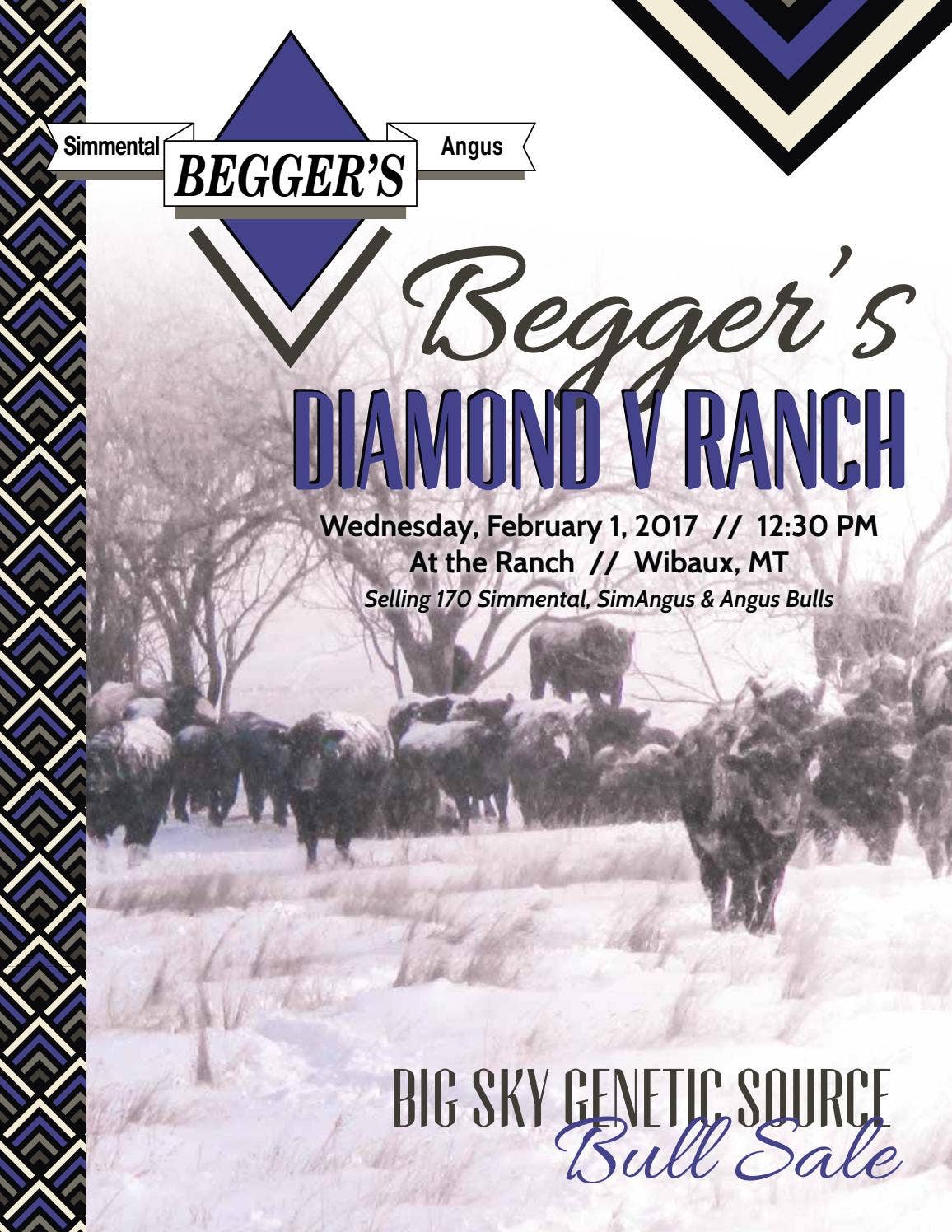 Begger's Diamond V Ranch - 2017 Bull Sale by Generation 6 Marketing - Issuu