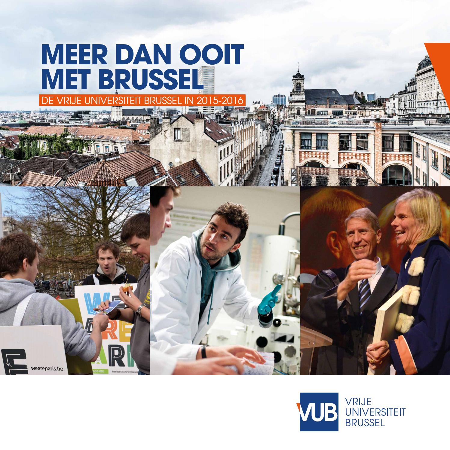 VUB Jaarverslag 2015-2016 by Vrije Universiteit Brussel - Issuu