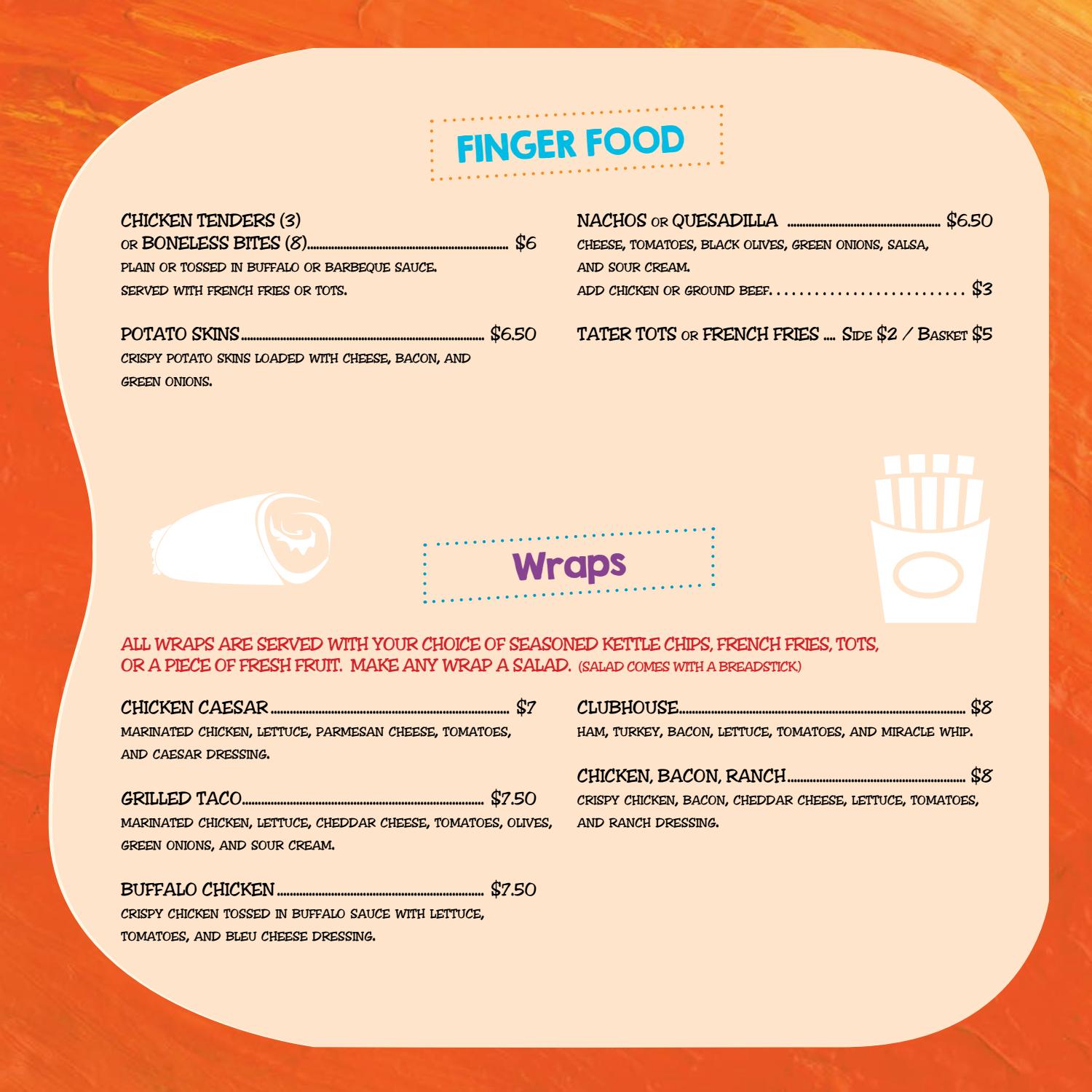 Pixie Cafe Menu (Jan 2017) by Shakopee Mdewakanton Sioux Community - Issuu