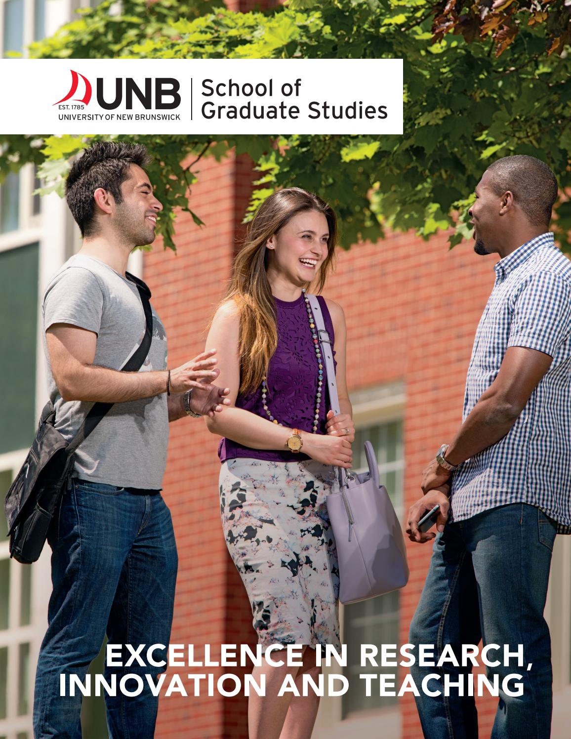 UNB Graduate Studies Viewbook 2017-2018 by University of New Brunswick ...