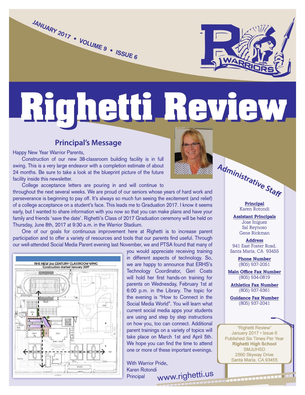 Righetti High School Newsletter by Academy Publishing, Inc. - Issuu