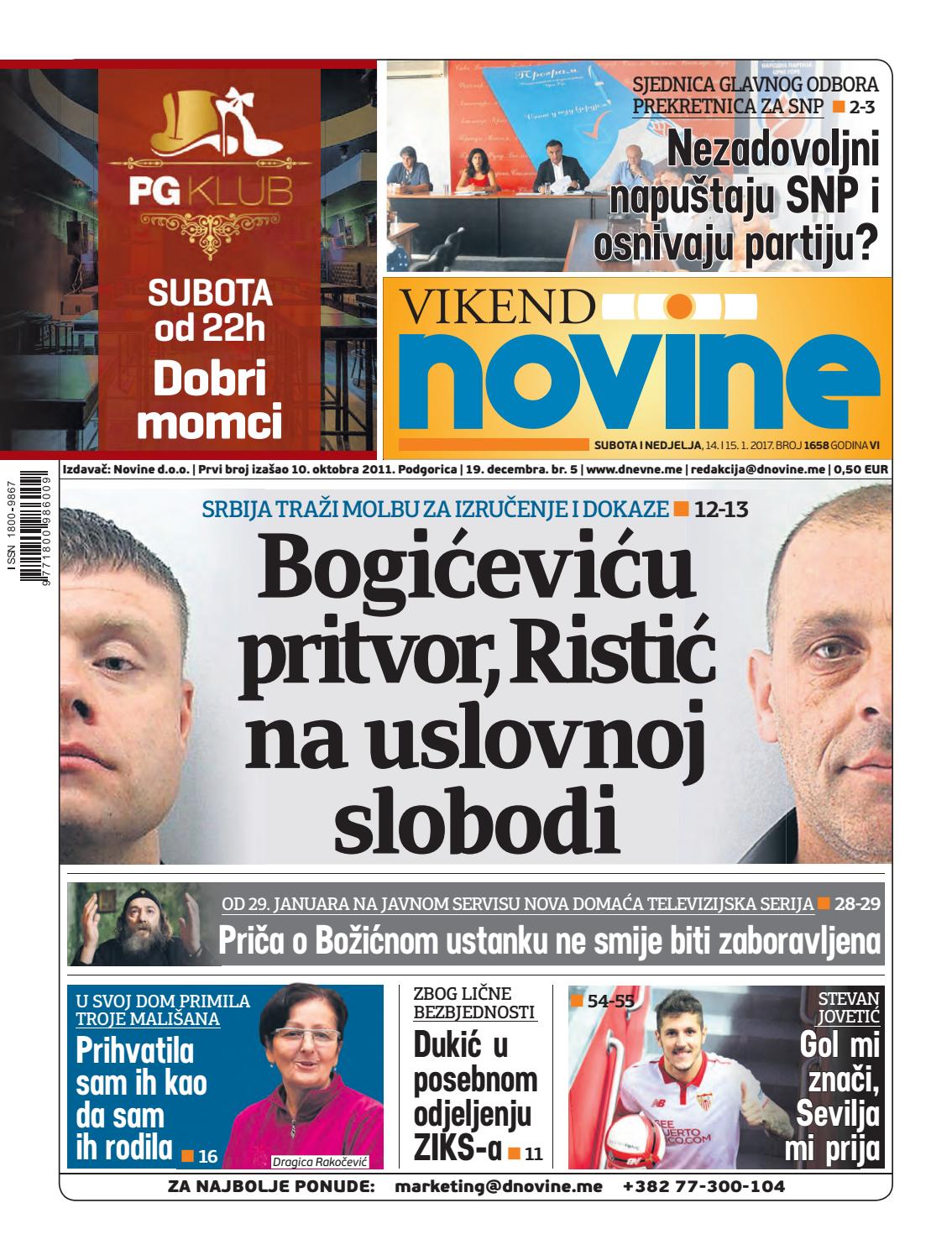 Dnevne novine 14-15. januar 2017. by Dnevne Novine - Issuu