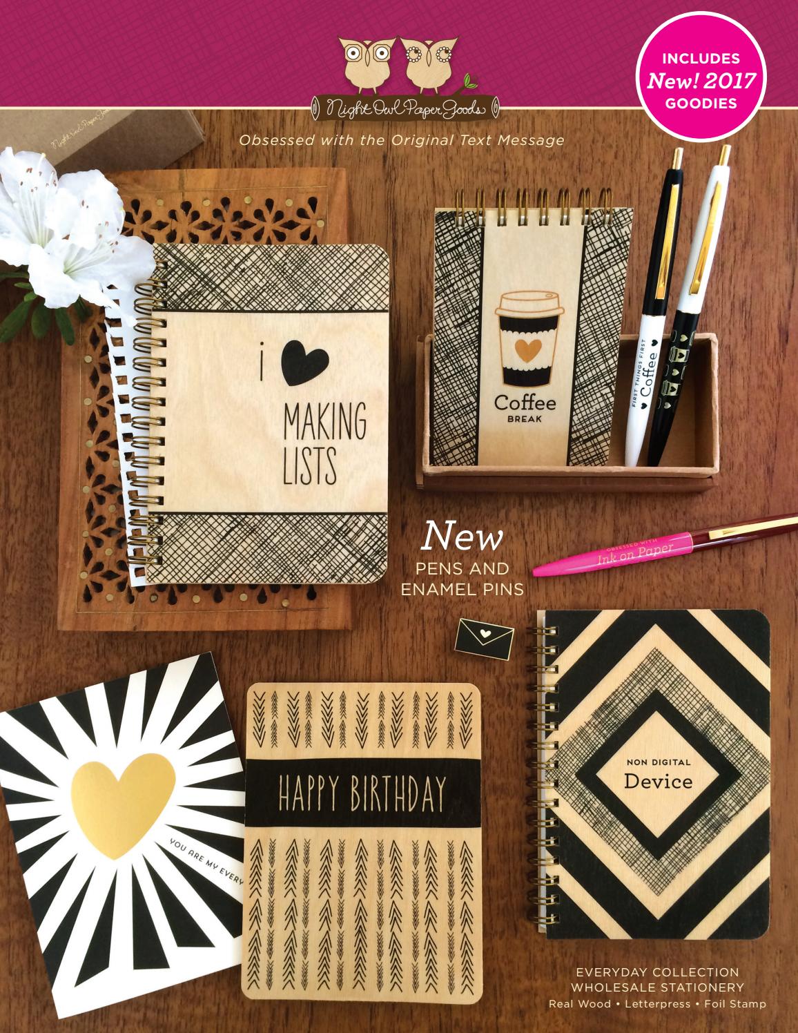 Night Owl Paper Goods Early 2017 by Night Owl Paper Goods - Issuu