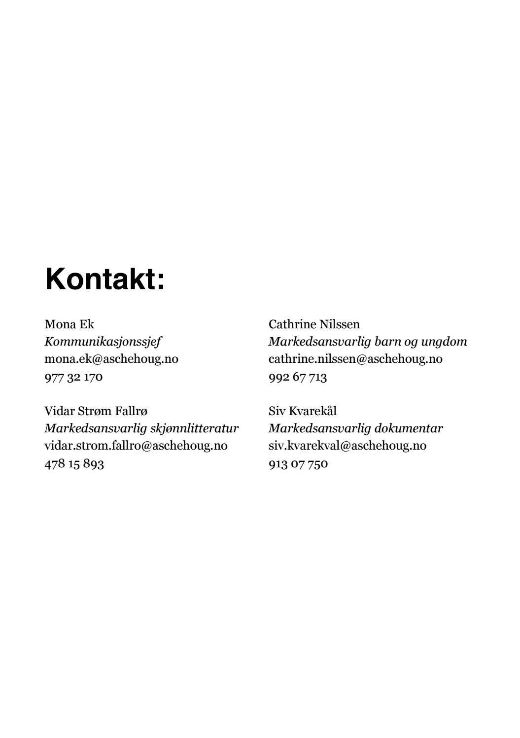 Aschehoug Forlag - Nye bøker våren 2017 by Aschehoug - Issuu