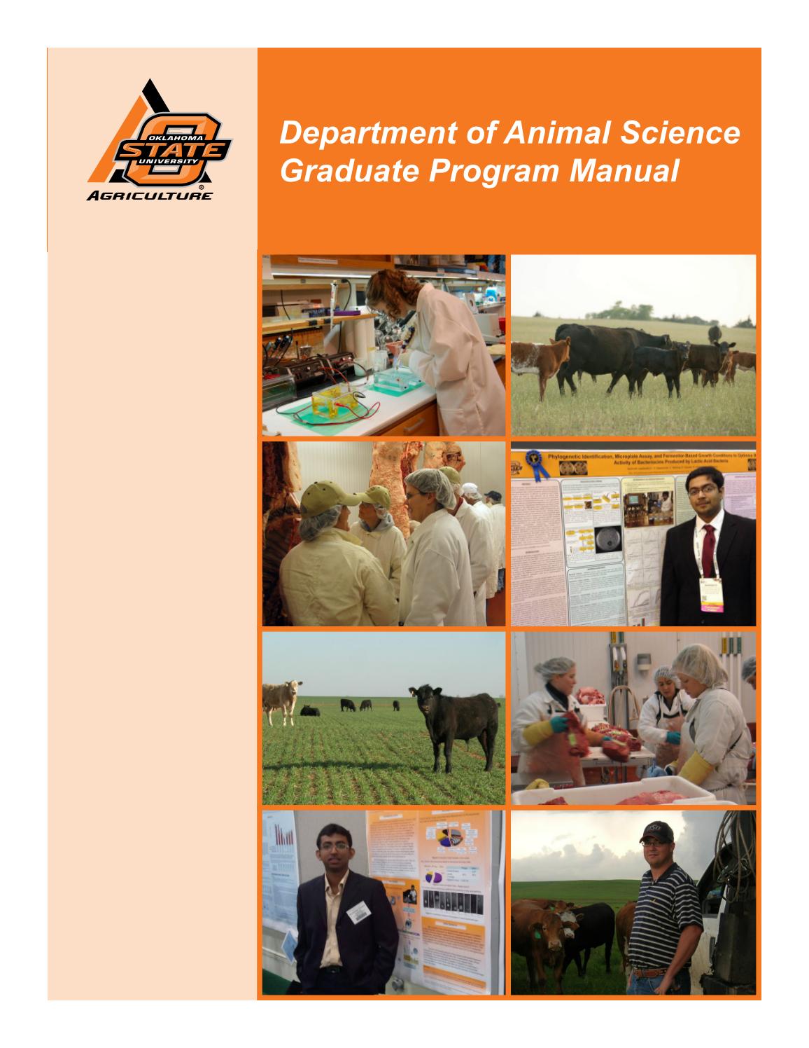 2017 Graduate Program Manual by OSU Animal & Food Sciences - Issuu