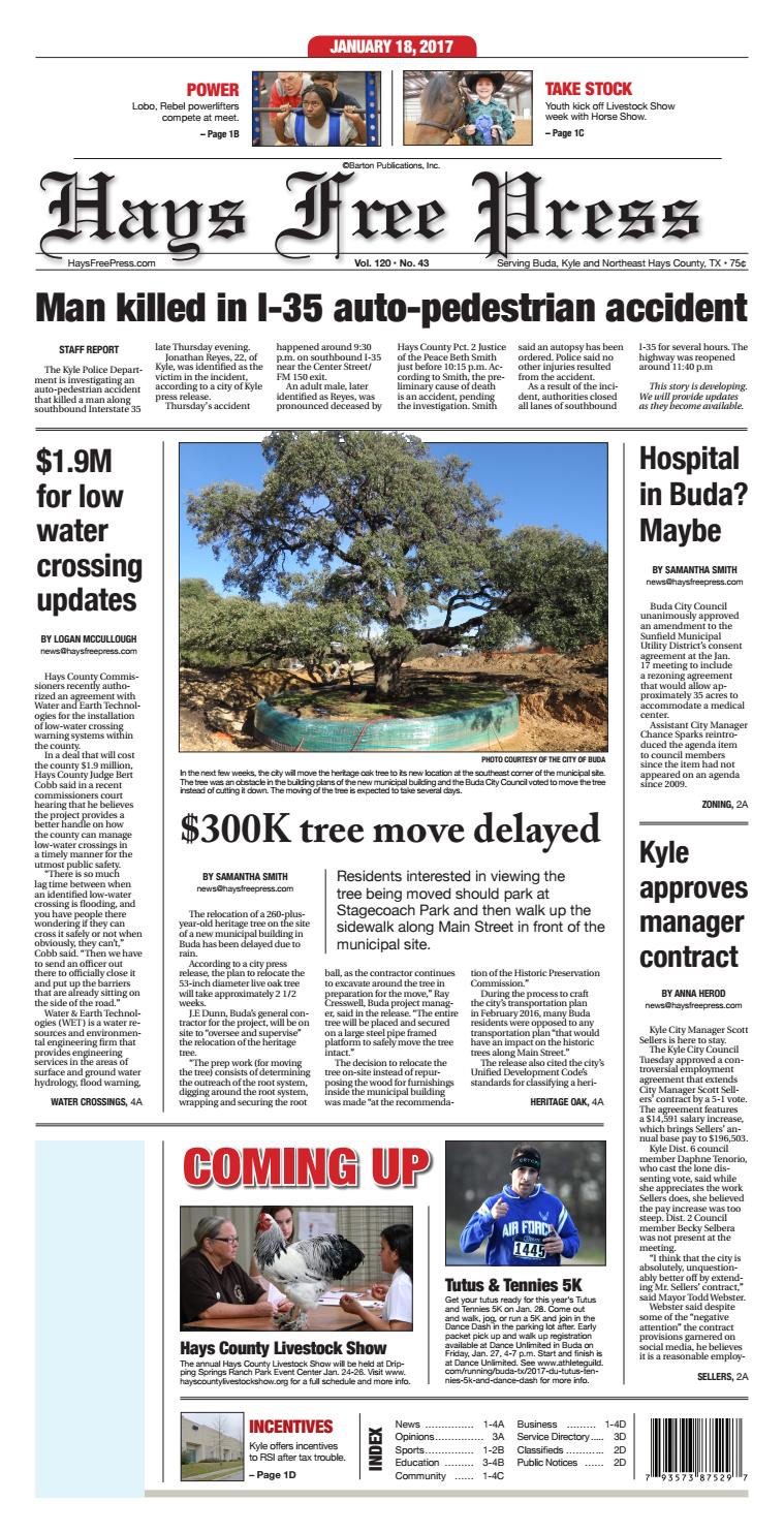 Jan. 18, 2017 Hays Free Press by Hays Free Press/News-Dispatch - Issuu