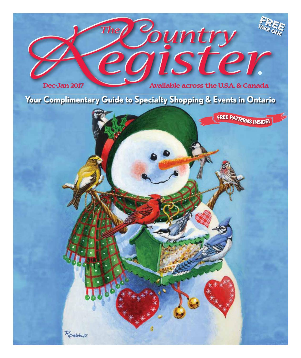 Ontario Country Register - Dec/Jan 2017 by Ontario Country Register - Issuu