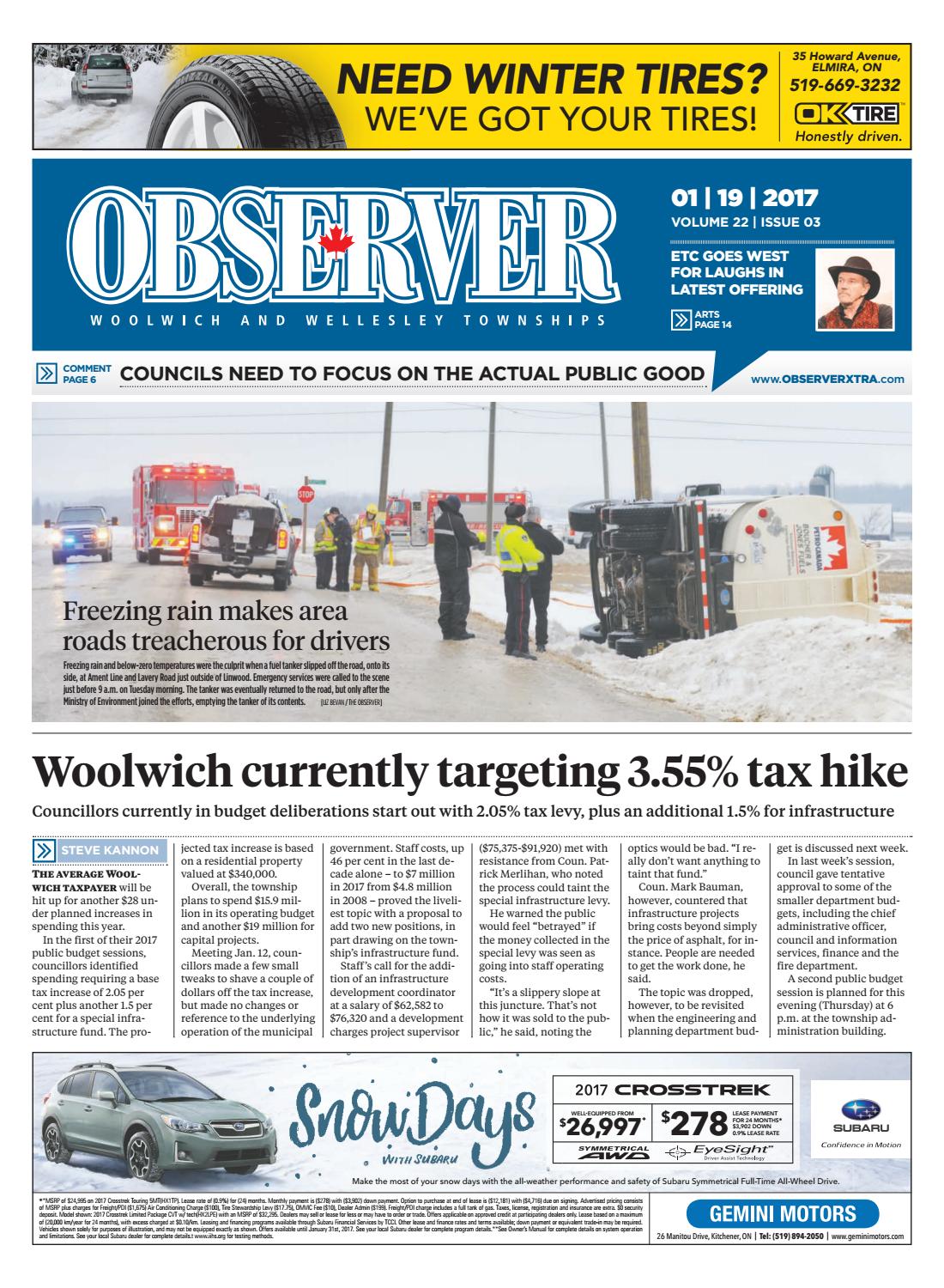 January 19, 2017 by Woolwich Observer - Issuu