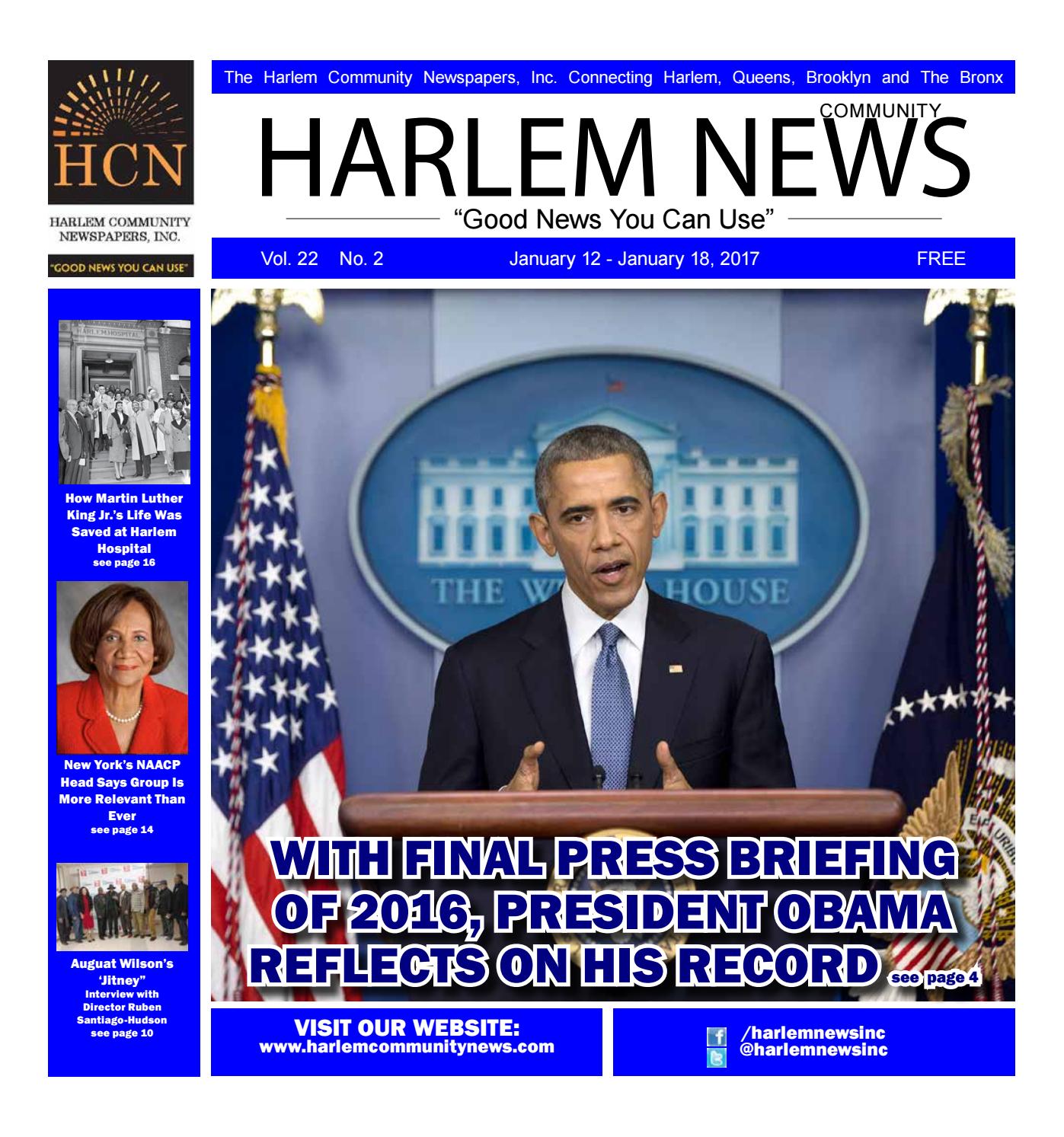 HARLEM COMMUNITY NEWSPAPERS | January 12 - January 18, 2017 by Mike ...