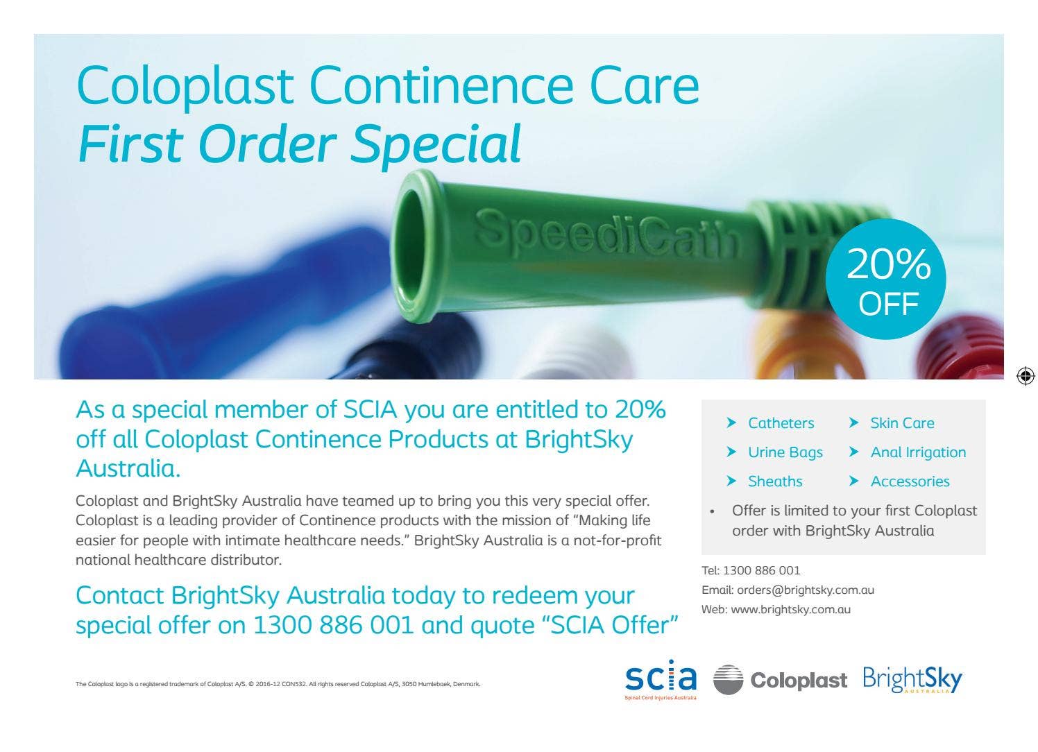 Coloplast SCIA member offer by Spinal Cord Injuries Australia - Issuu