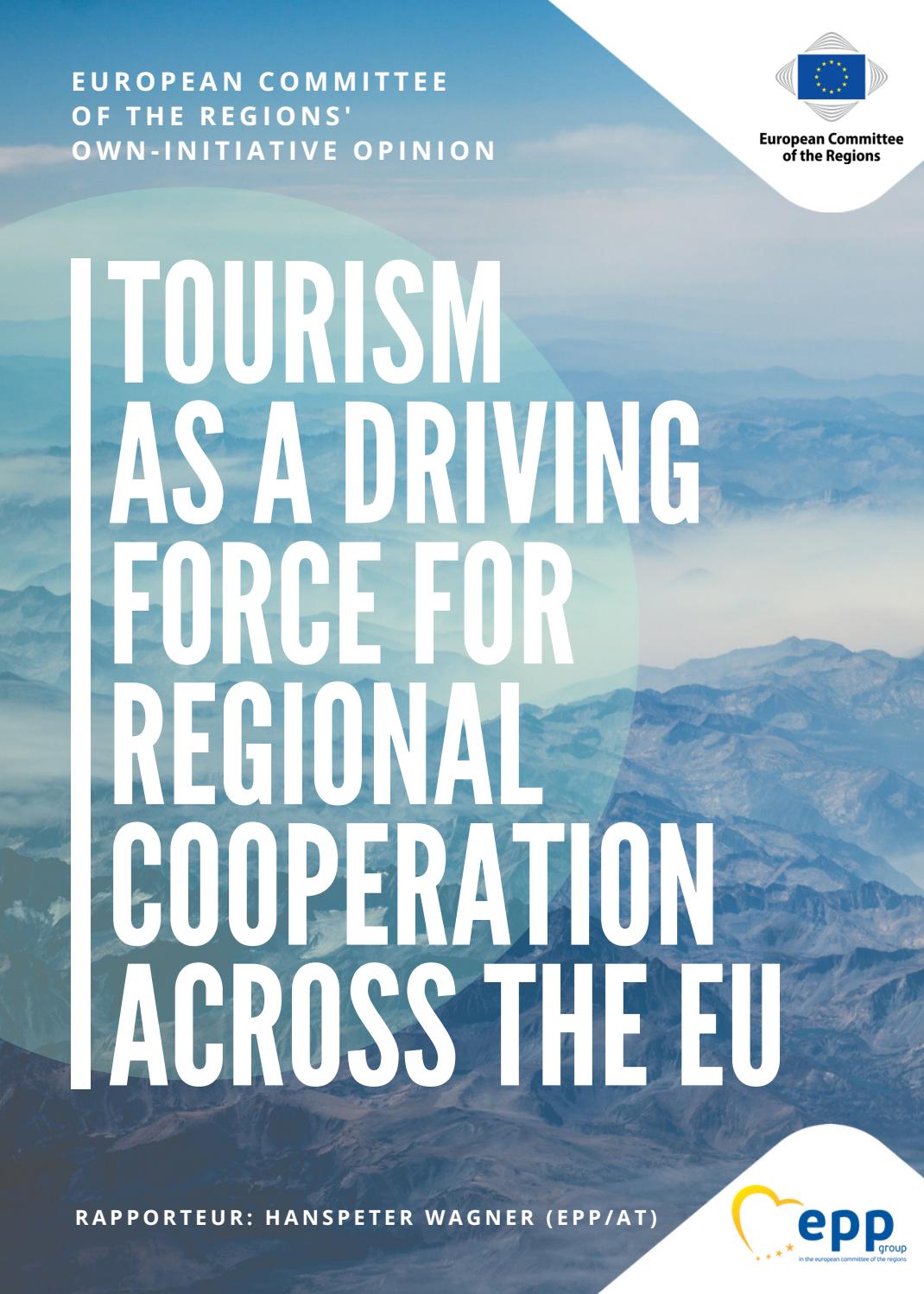 Tourism as a driving force for regional cooperation across the eu by ...