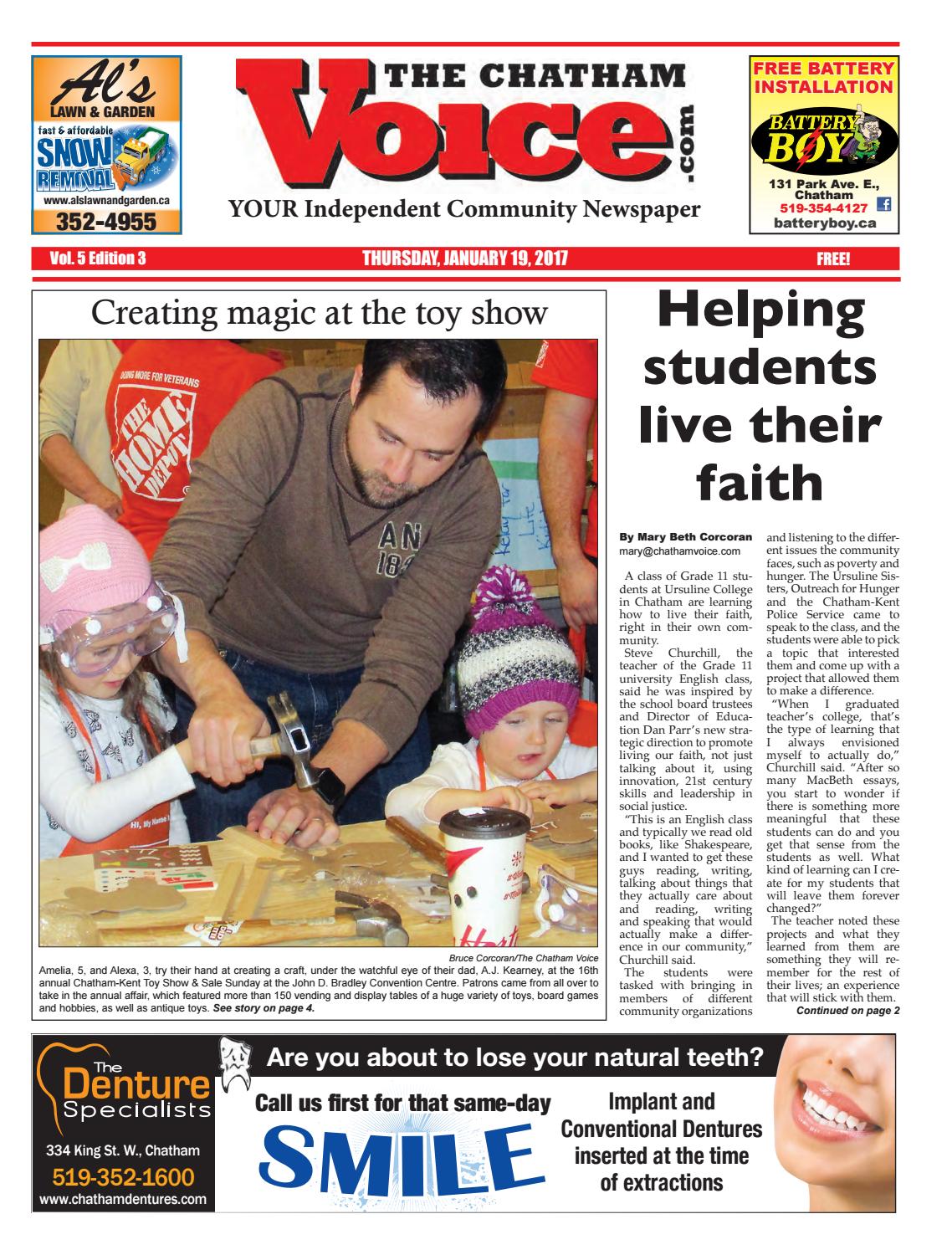 The Chatham Voice, Jan. 19, 2017 by Chatham Voice - Issuu