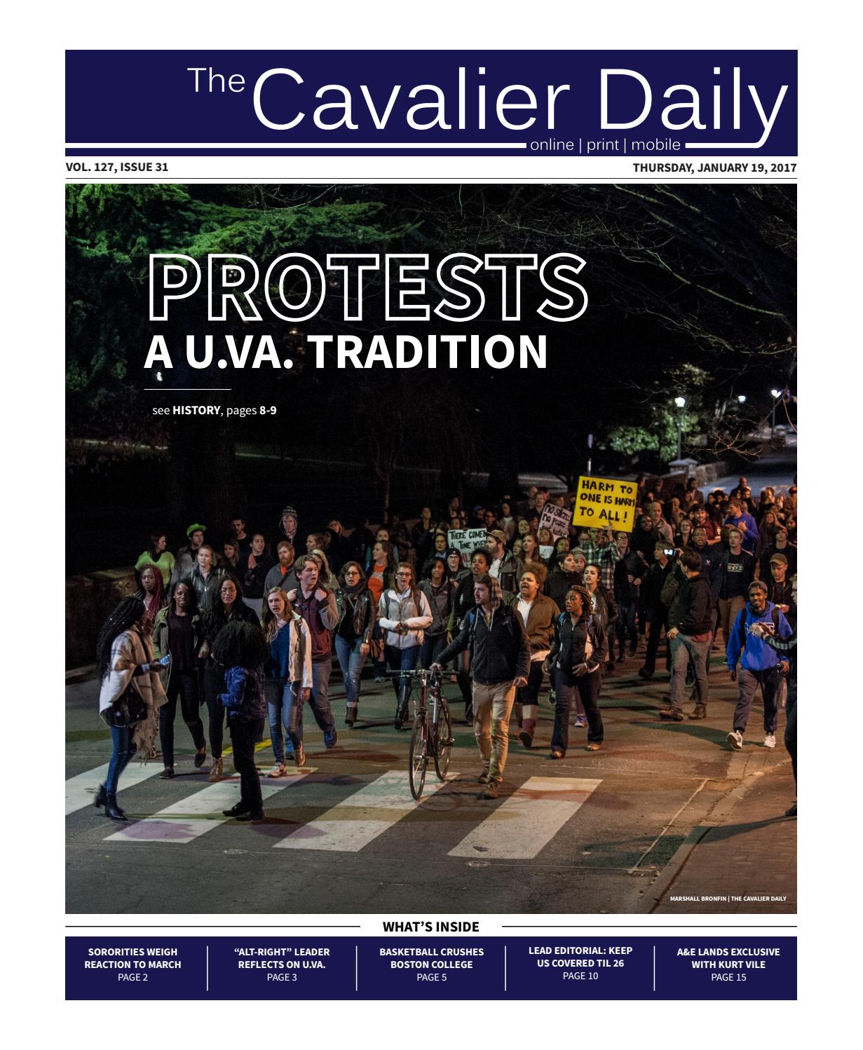 Thursday, January 19, 2017 by The Cavalier Daily - Issuu