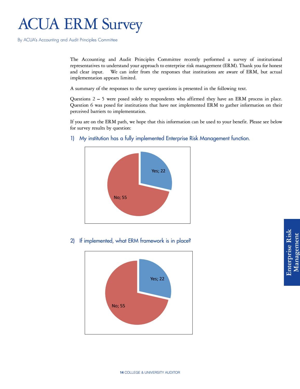 ACUA ERM Survey by KellenComm - Issuu