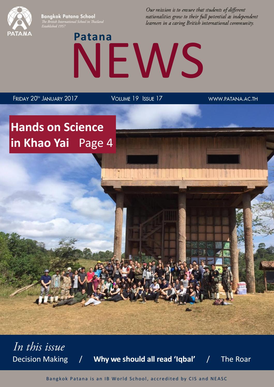 Patana News Volume 19 Issue 17 by Bangkok Patana School - Issuu