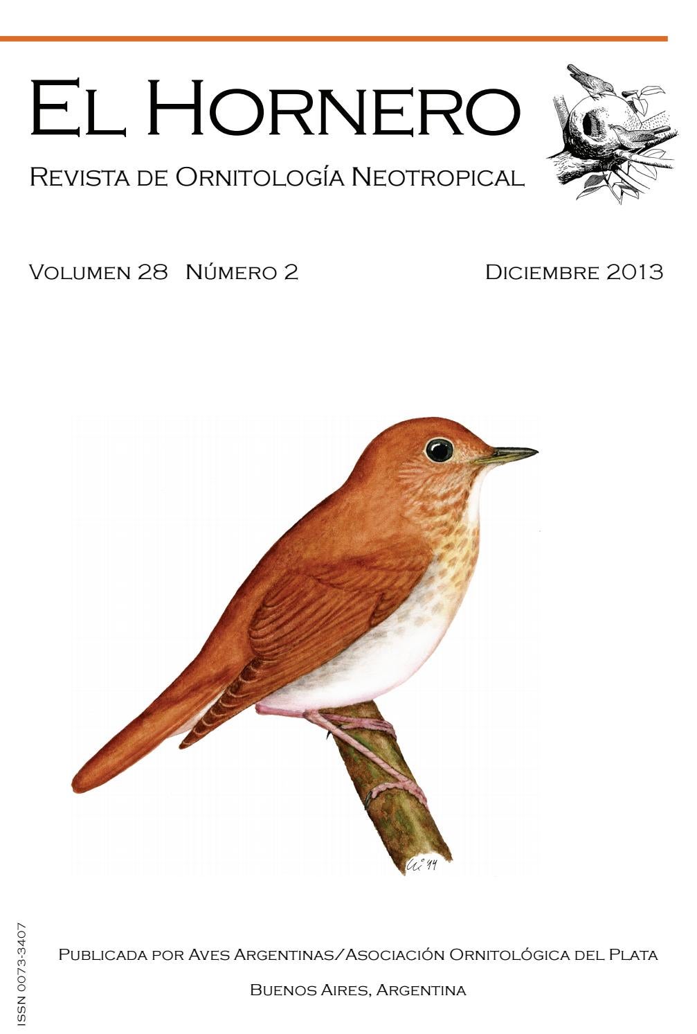Hornero 28(2)2013 by Aves Argentinas - Issuu