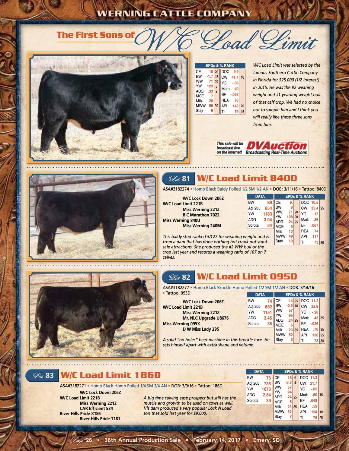 Werning Cattle Sale Catalog 2017 by Eberspacher Enterprises - Issuu