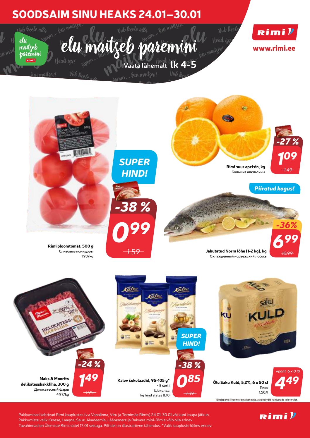 W04 soodsaim sinu heaks (24.01-30.01) by Rimi - Issuu