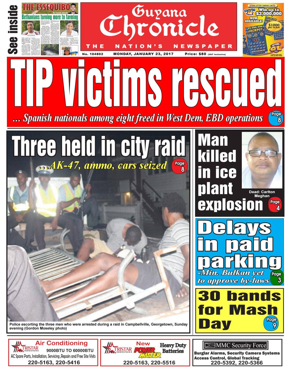 Guyana Chronicle E-Paper 23 01 2017 by Guyana Chronicle - Issuu