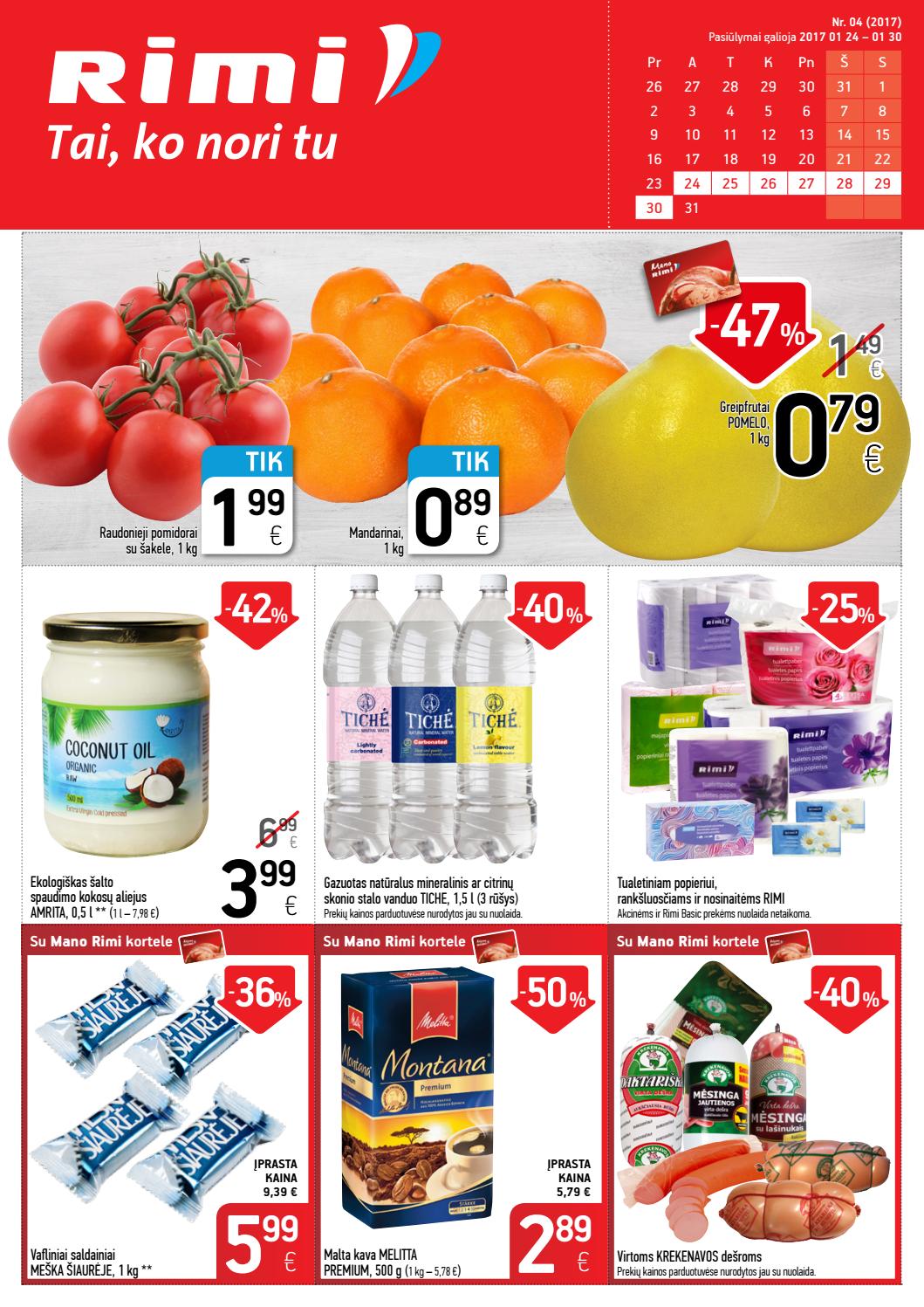 RIMI savaitinis leidinys Nr. 4-2017 Kai kurių pasiūlymų galite nerasti ...