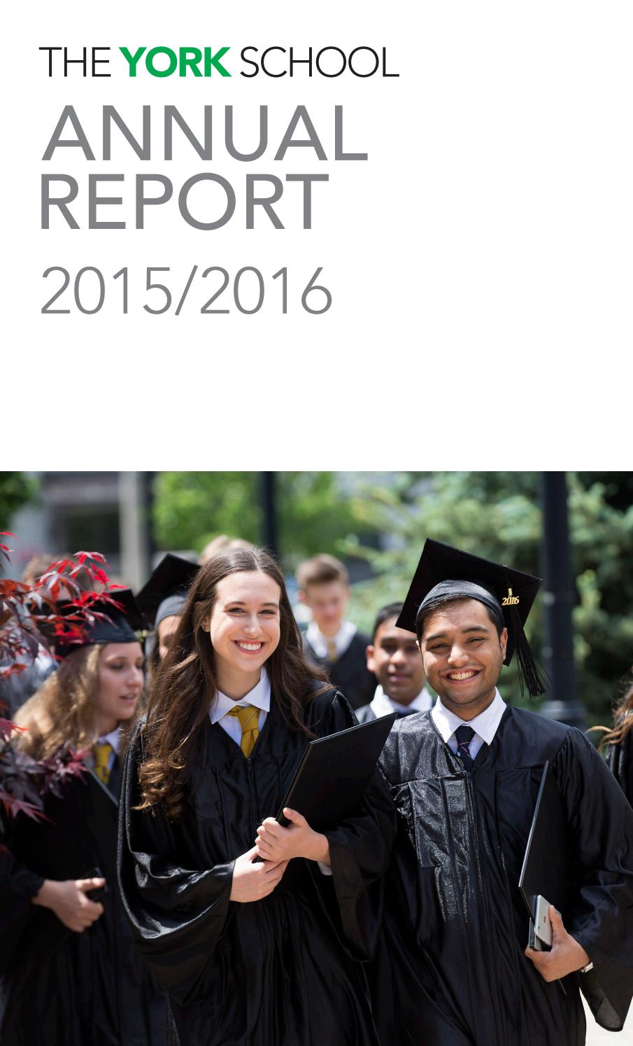 Annual Report - 2015/2016 by The York School - Issuu