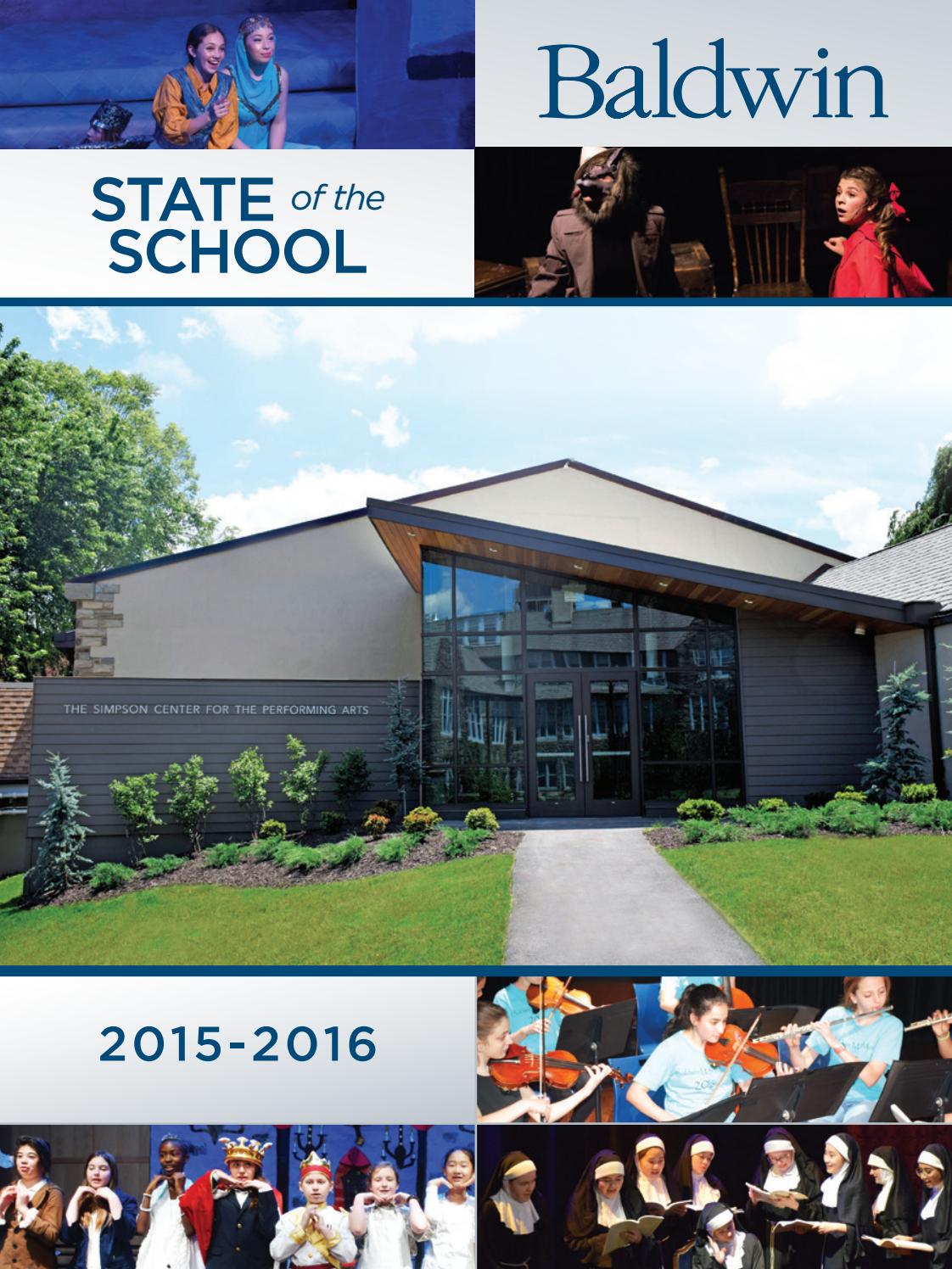 The Baldwin School State of the School Report: 2015-2016 by The Baldwin ...