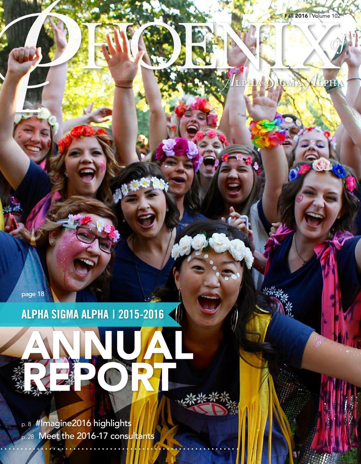 Phoenix of Alpha Sigma Alpha I Spring 2016 by Alpha Sigma Alpha ...