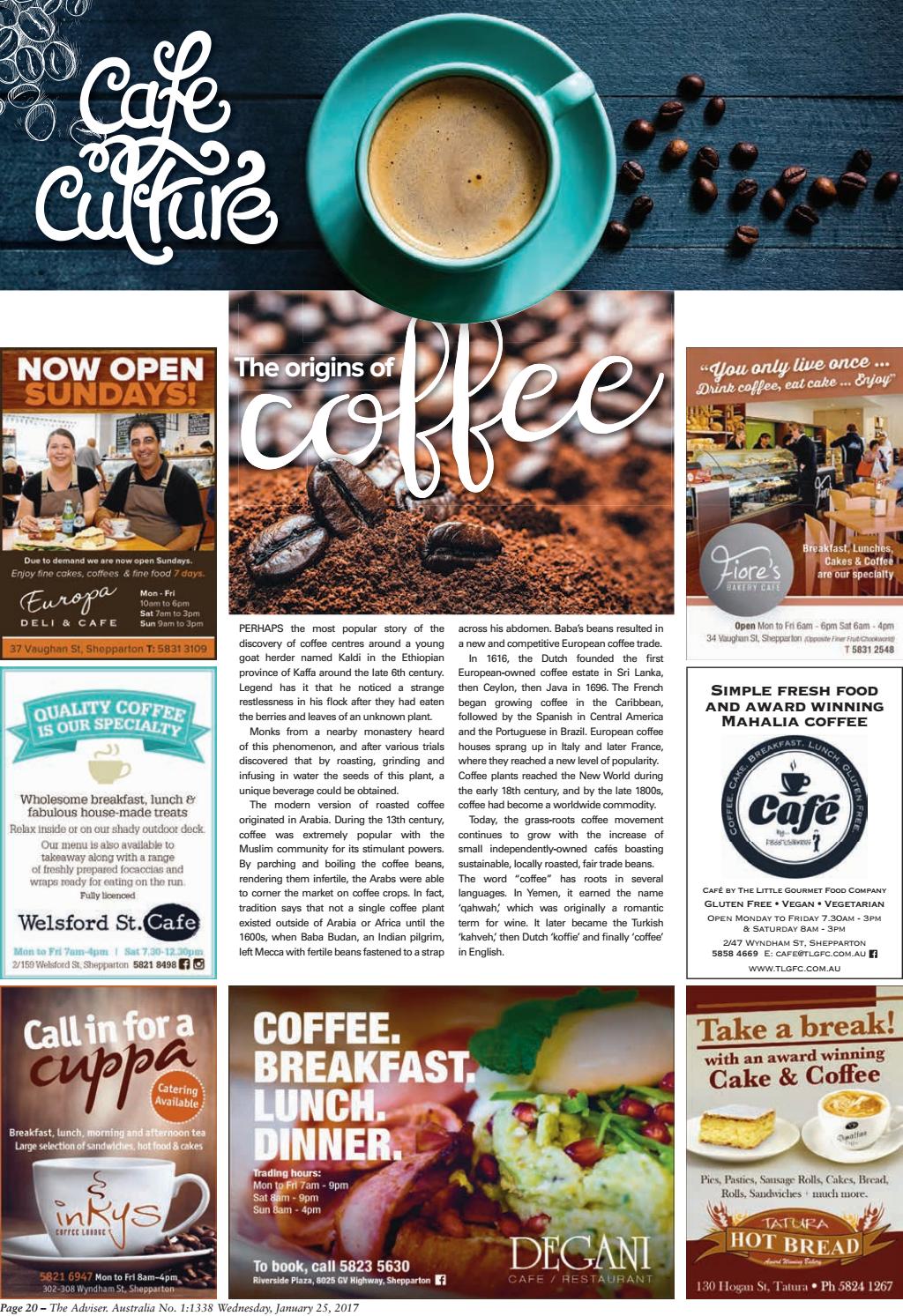 Cafe Culture 2017 by The Adviser - Issuu