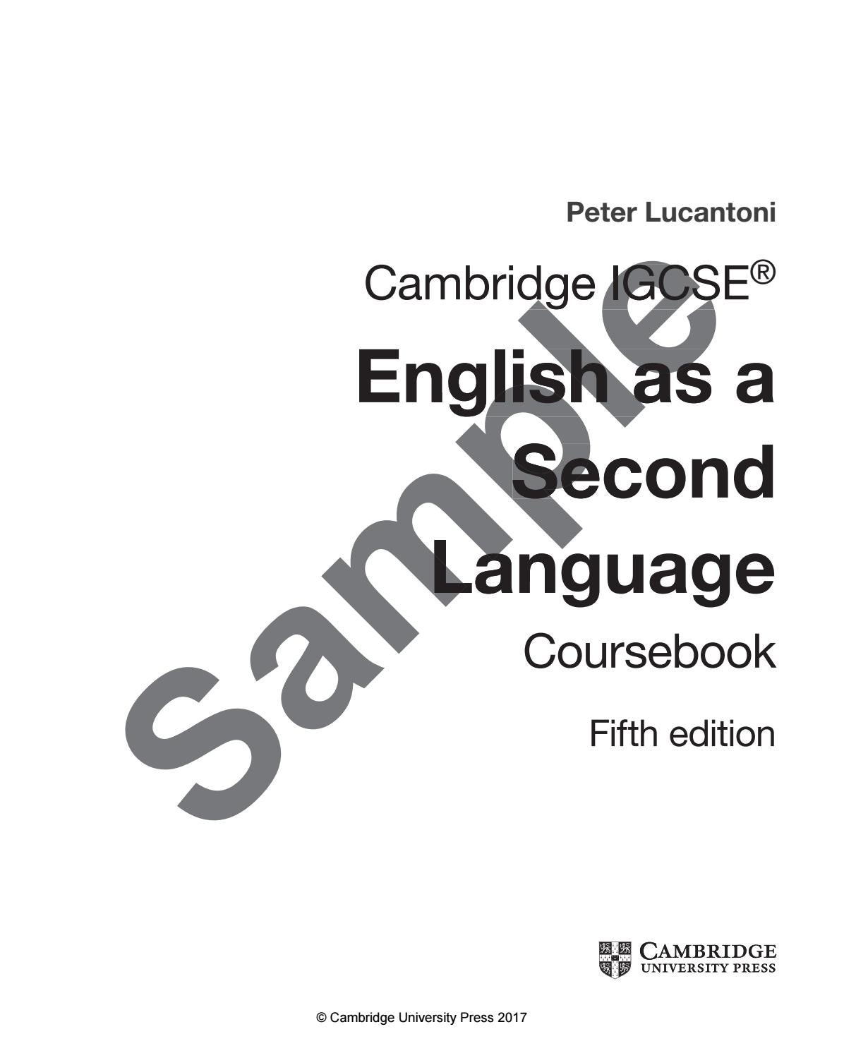 Preview Cambridge IGCSE English As A Second Language By Cambridge 