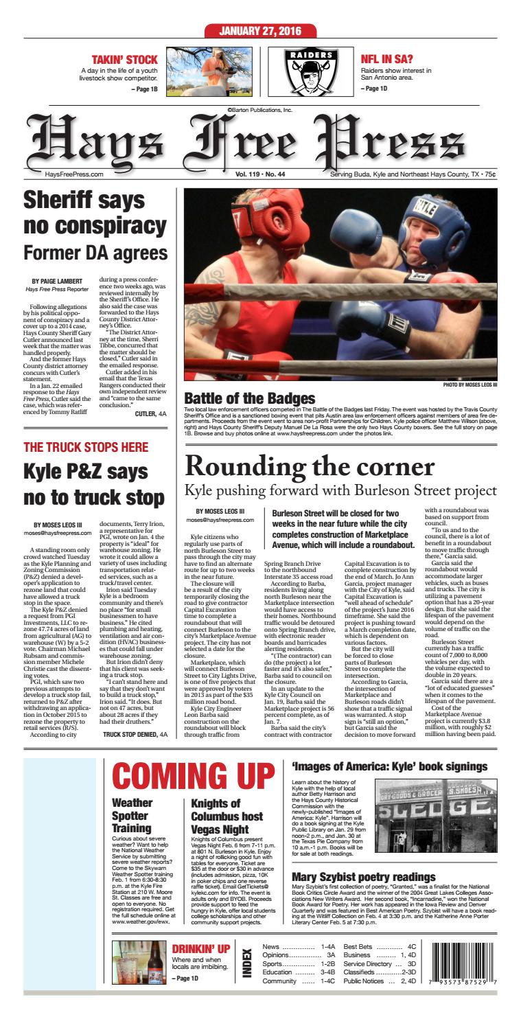 Jan. 27, 2016 Hays Free Press by Hays Free Press/News-Dispatch - Issuu