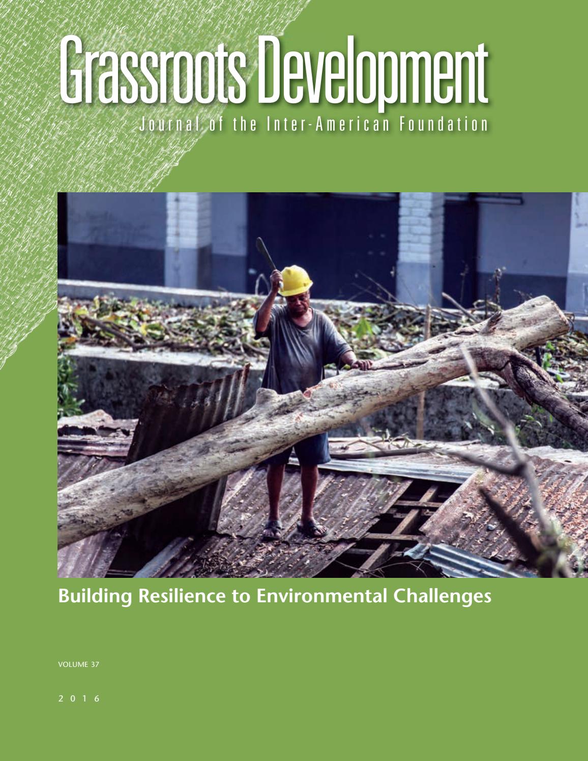 Grassroots Development: Building Resilience to Environmental Challenges ...
