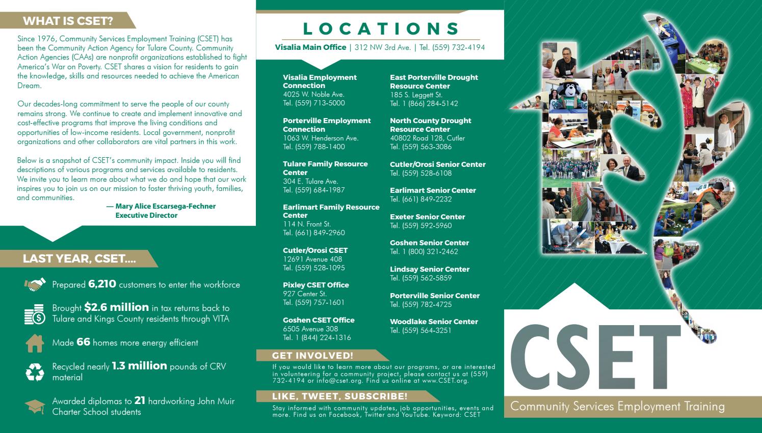 CSET Brochure (Tri-Fold) by Community Services Employment Training ...