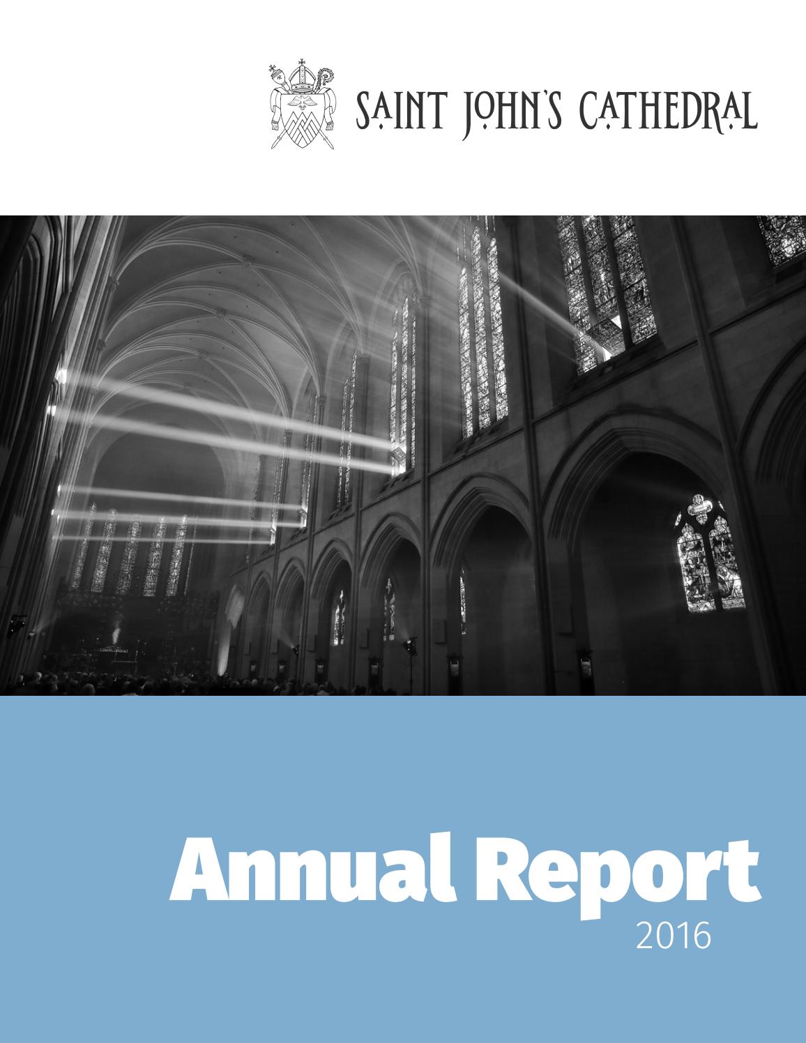 Annual Report of Saint John's Cathedral by Saint John's Cathedral - Issuu