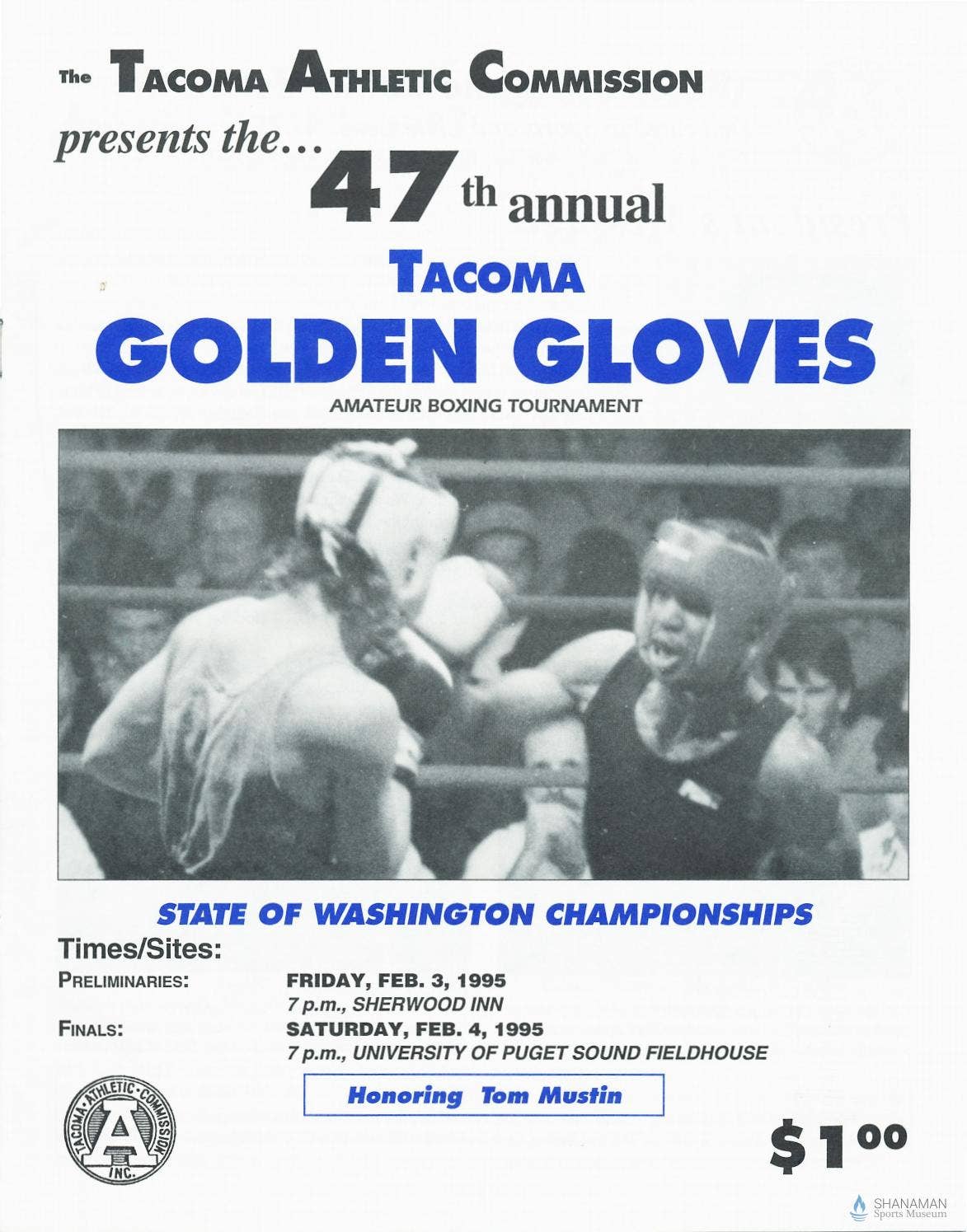 1995 47th Annual Tacoma Athletic Commission Golden Gloves Amateur ...