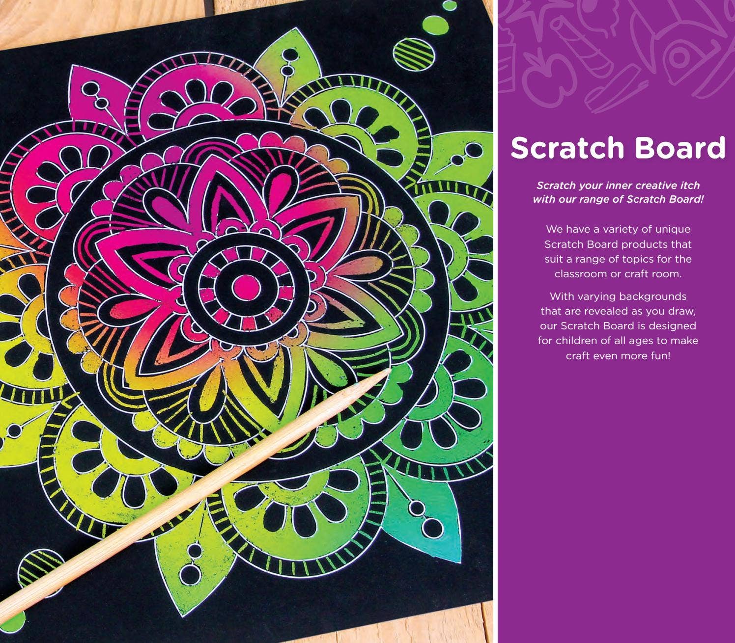CleverPatch Art & Craft Supplies 2017 – Scratch Board by CleverPatch ...