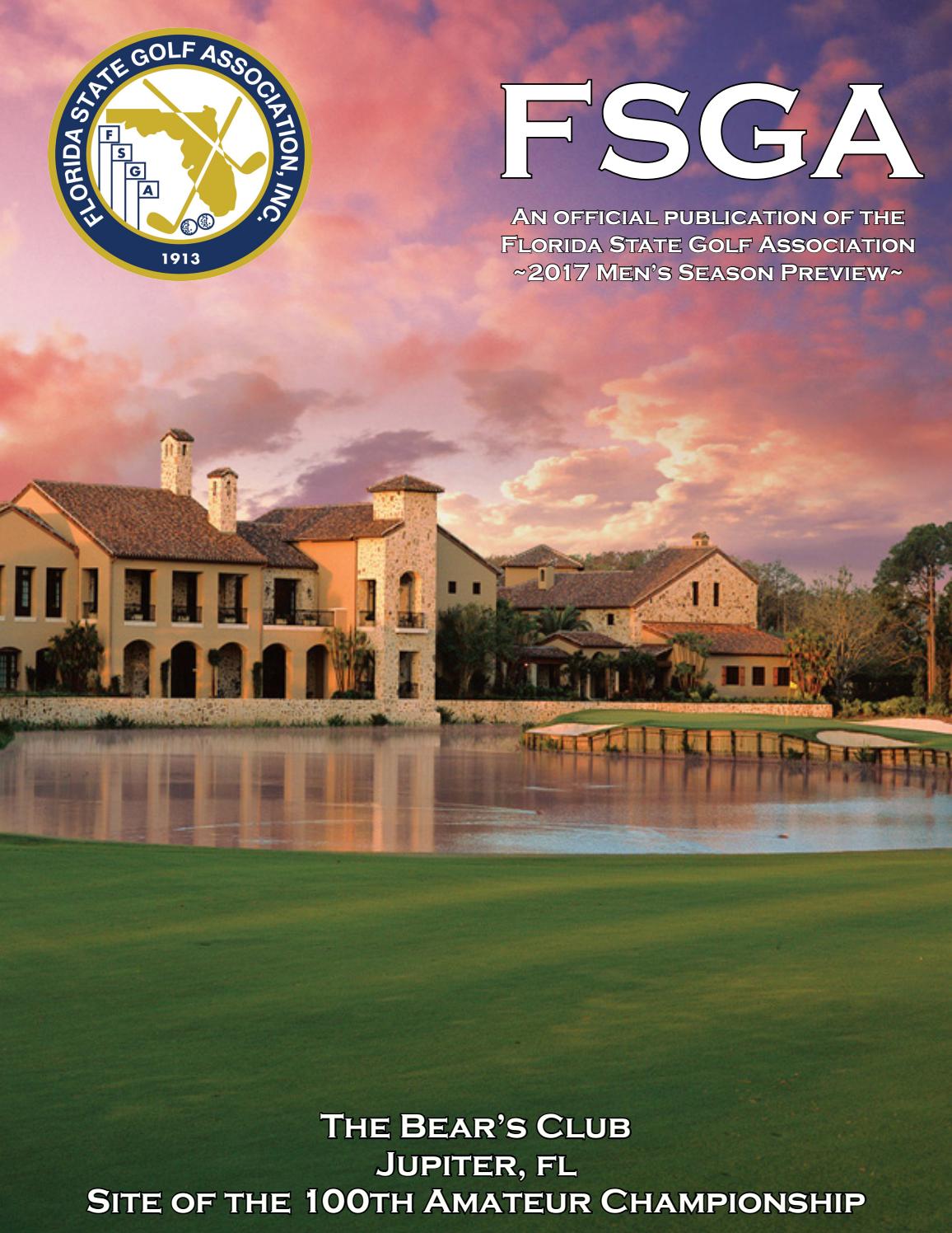 2017 FSGA Men's Season preview by Florida State Golf Association - Issuu