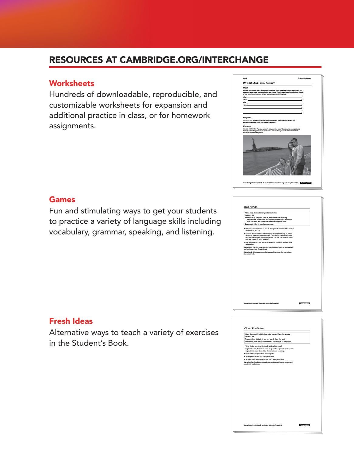 Interchange Fifth Edition - Executive Preview by Cambridge English - Issuu