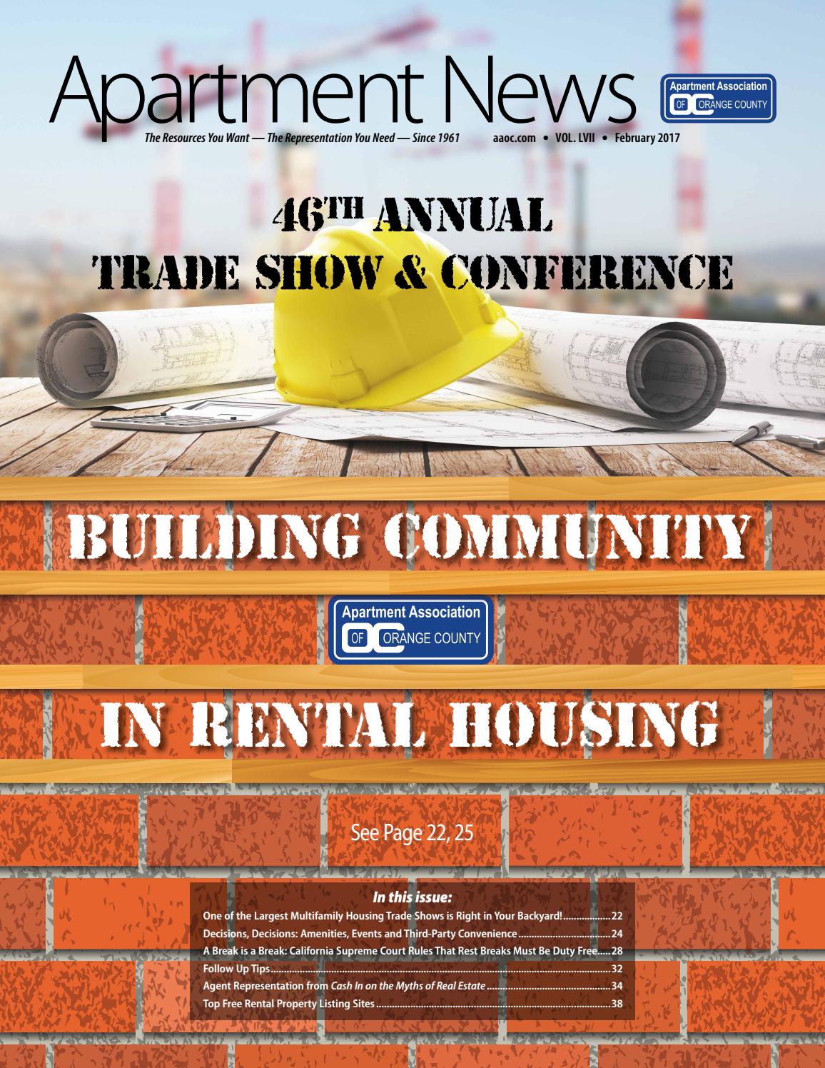 February 2017 Apartment News Magazine by Apartment Association of ...