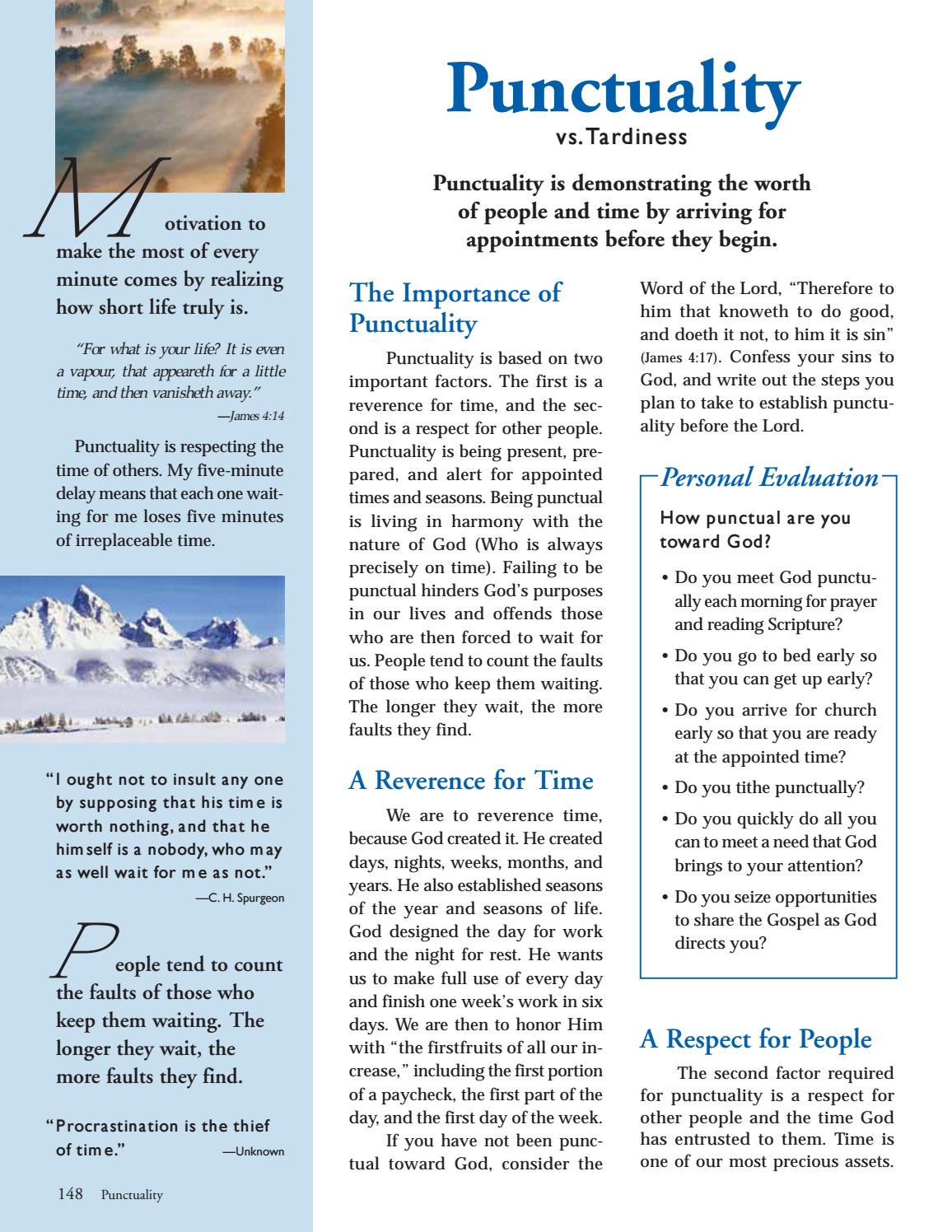 Punctuality power true success by Institute in Basic Life Principles ...