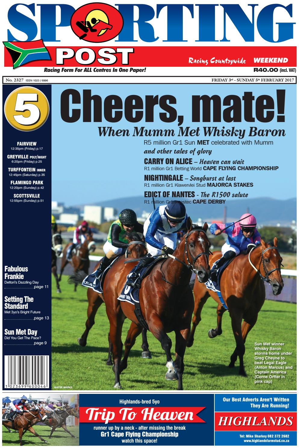 3-5 February #2327 Sporting Post by Sporting Post - Issuu
