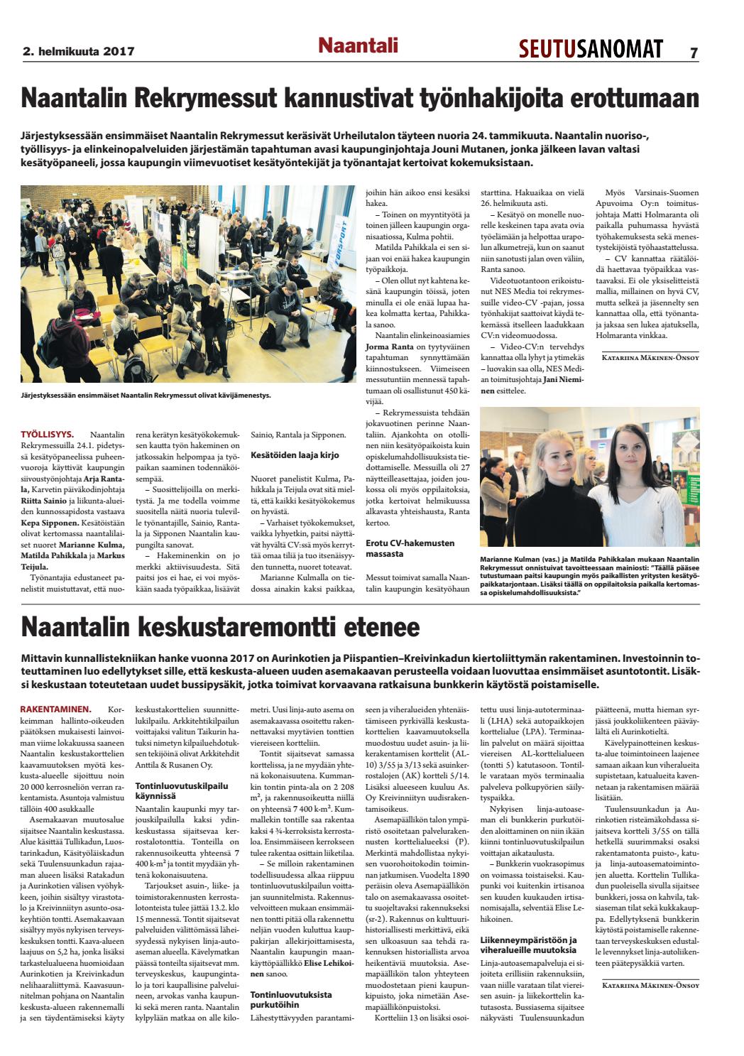 Turun Seutusanomat länsi 02.02.2017 by Turun Seutusanomat - Issuu