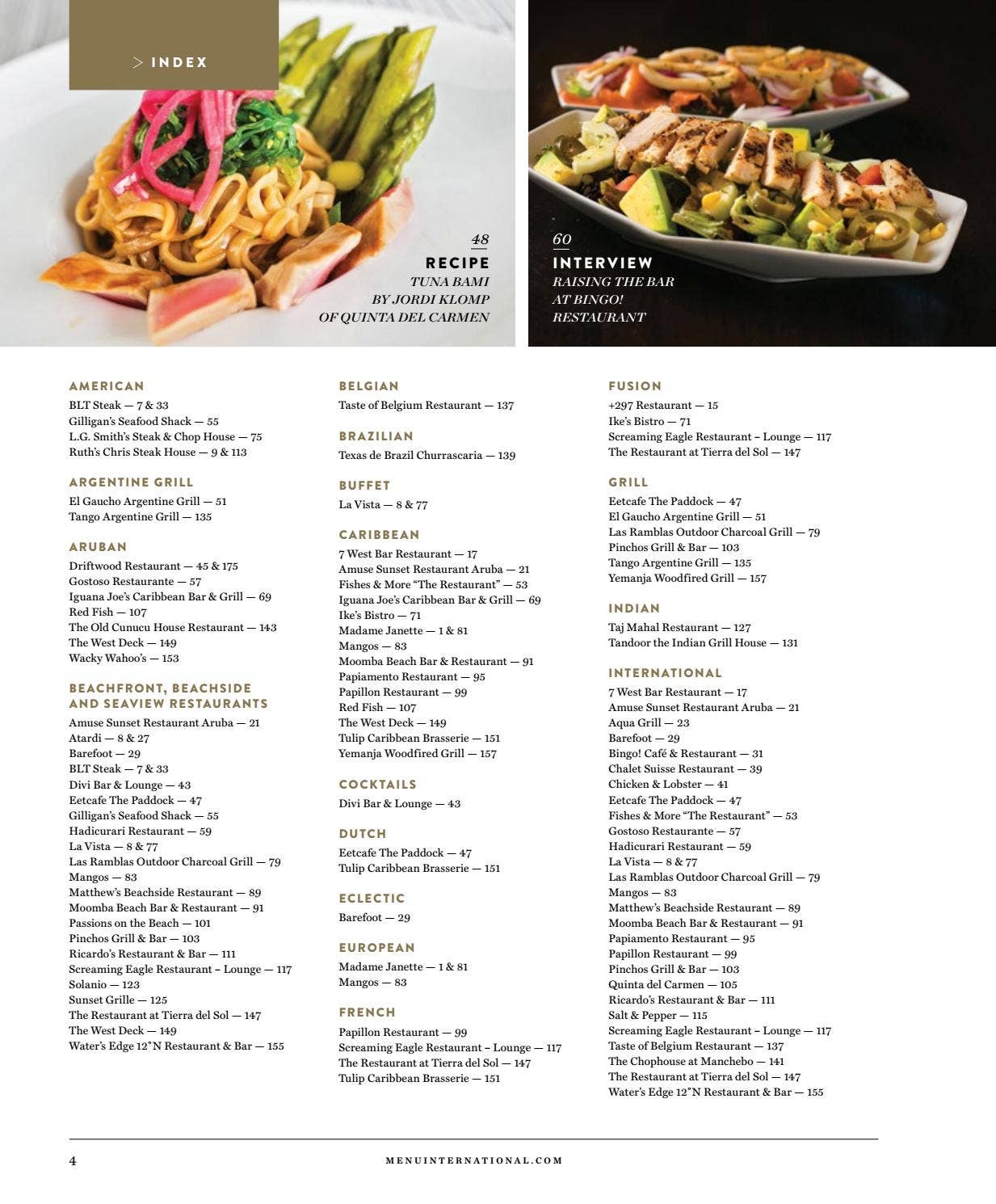 Menu International Aruba 2017 by Info Menu - Issuu