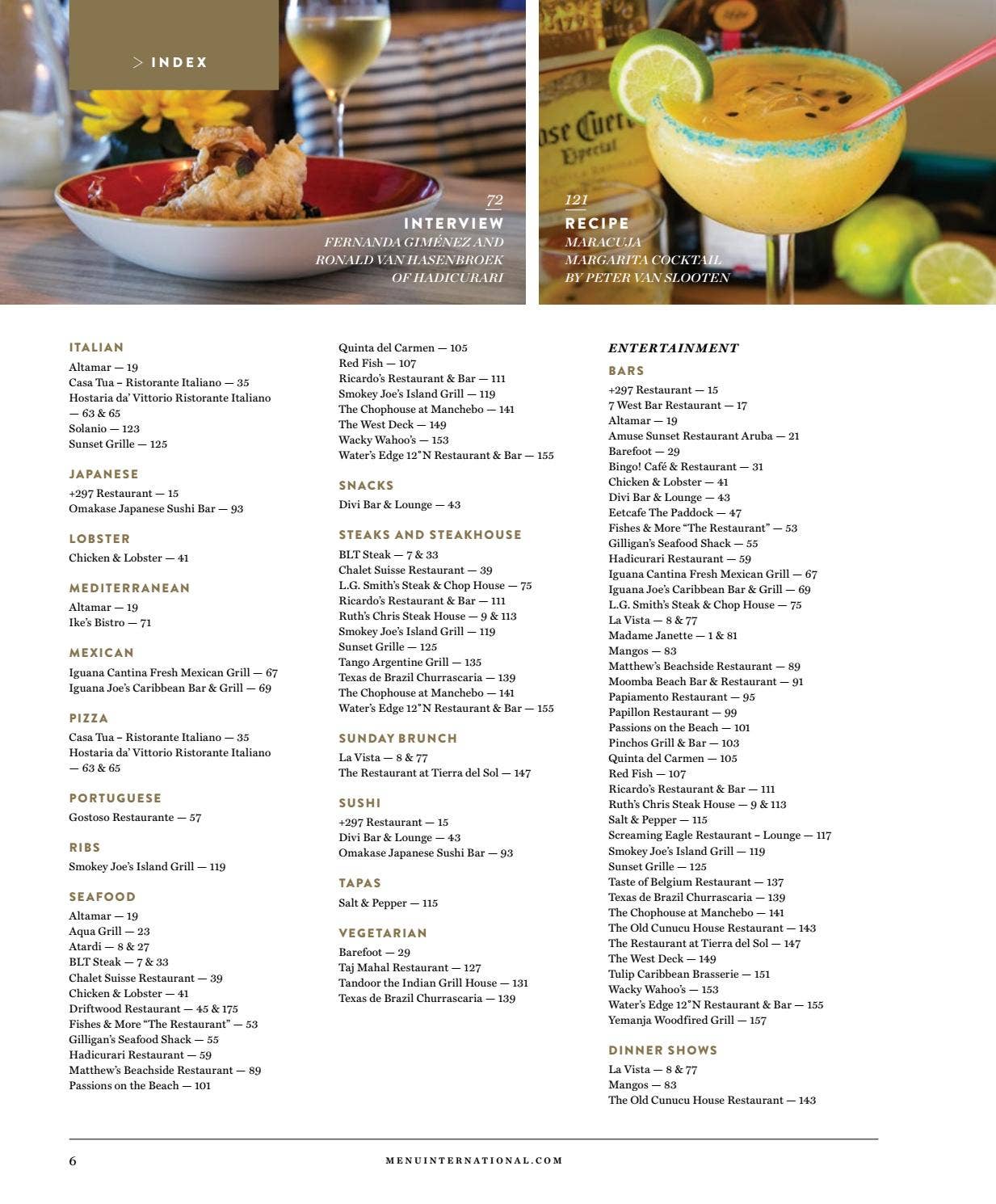 Menu International Aruba 2017 by Info Menu - Issuu
